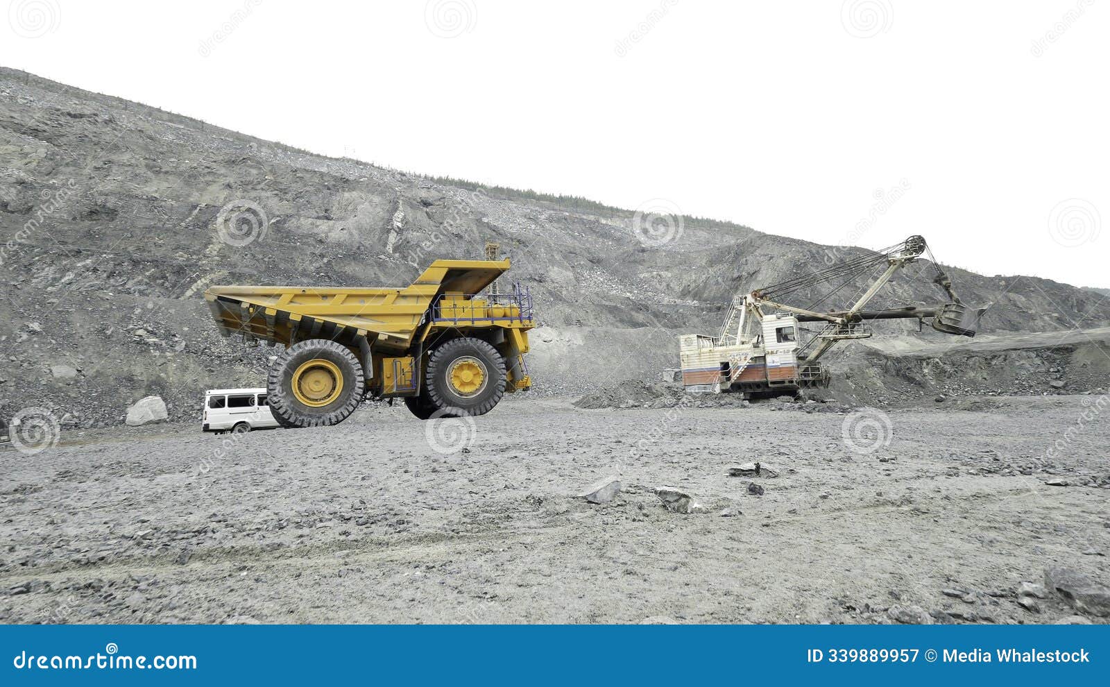 Heavy Mining Truck In Mine And Driving Along The Opencast. Photo Of The ...
