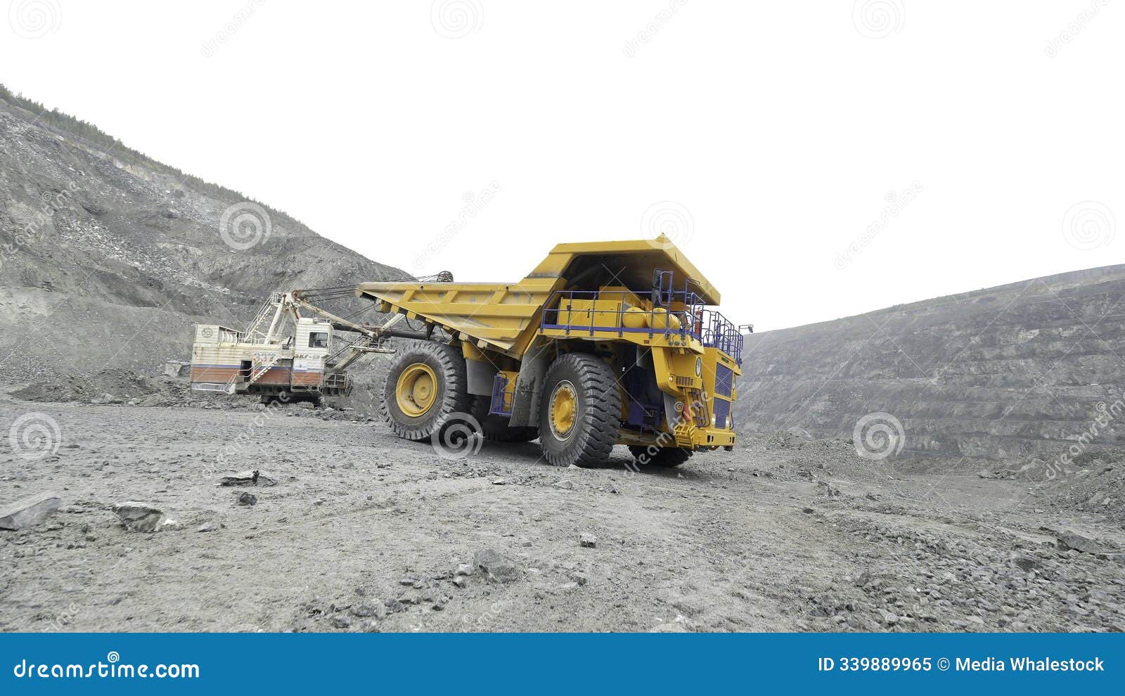 Heavy Mining Dump Trucks Are At The Factory. Production Of Heavy Mining ...