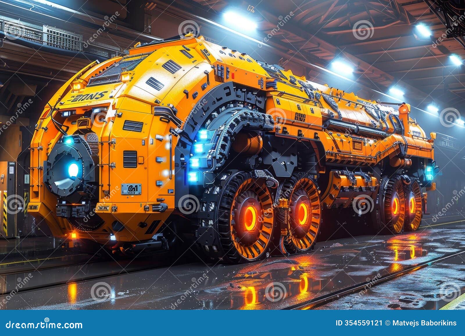 Heavy Mobile Crane Utilized For Lifting Operations During Tunnel ...