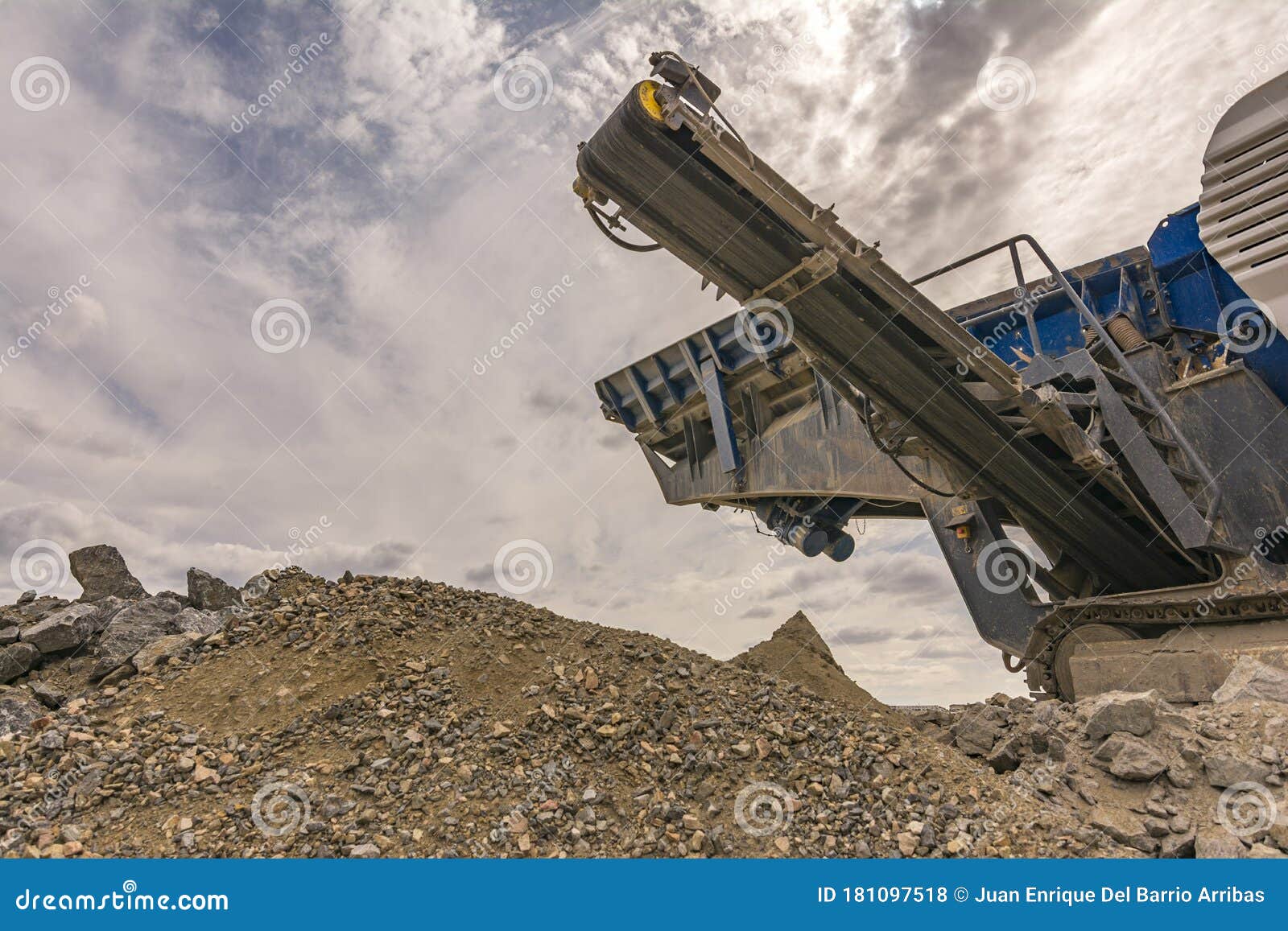 Heavy and Mobile Machinery in a Quarry To Transform Stone into ...