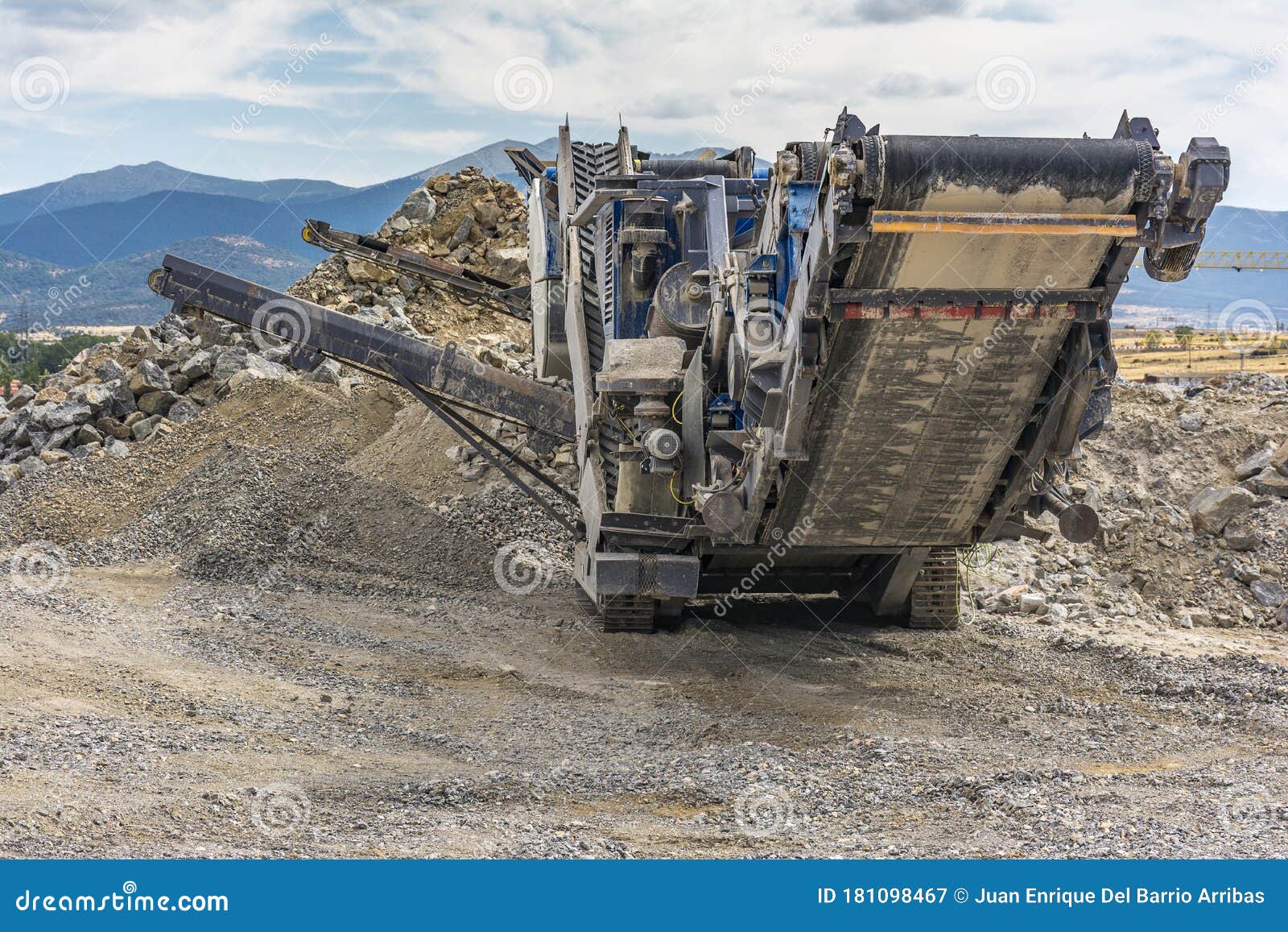 Heavy and Mobile Machinery in a Quarry To Transform Stone into ...