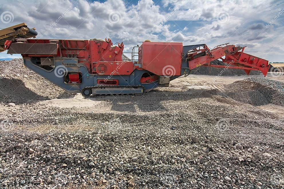 Heavy and Mobile Machinery in a Quarry To Transform Stone into ...