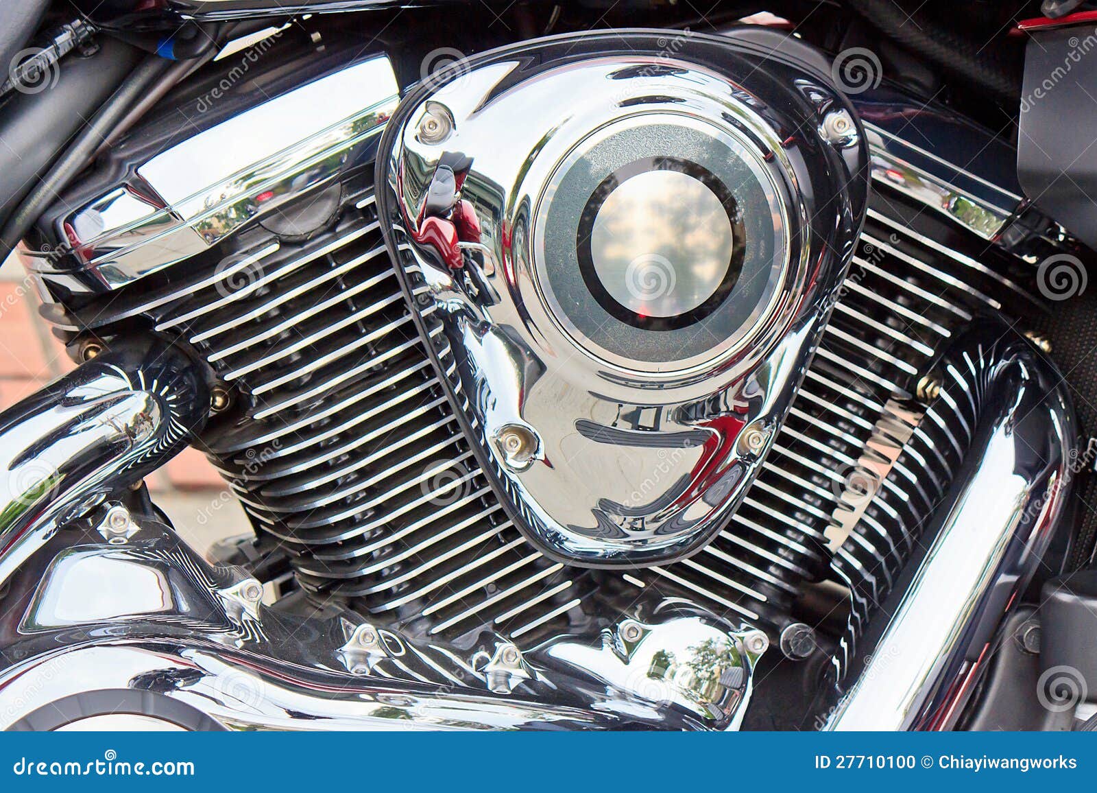 A Heavy Motorcycle Engine stock photo. Image of iron - 27710100