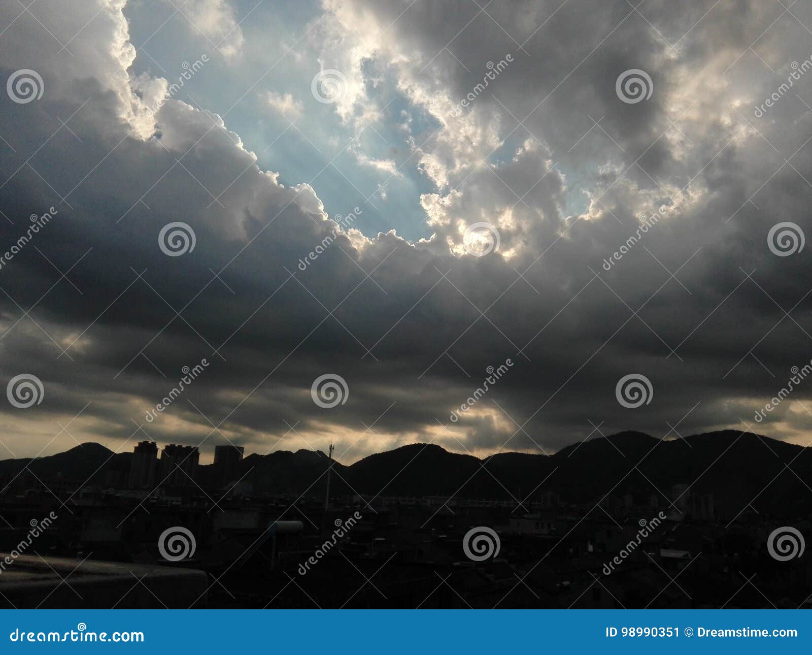Before heavy rain stock image. Image of mountains, nature - 98990351
