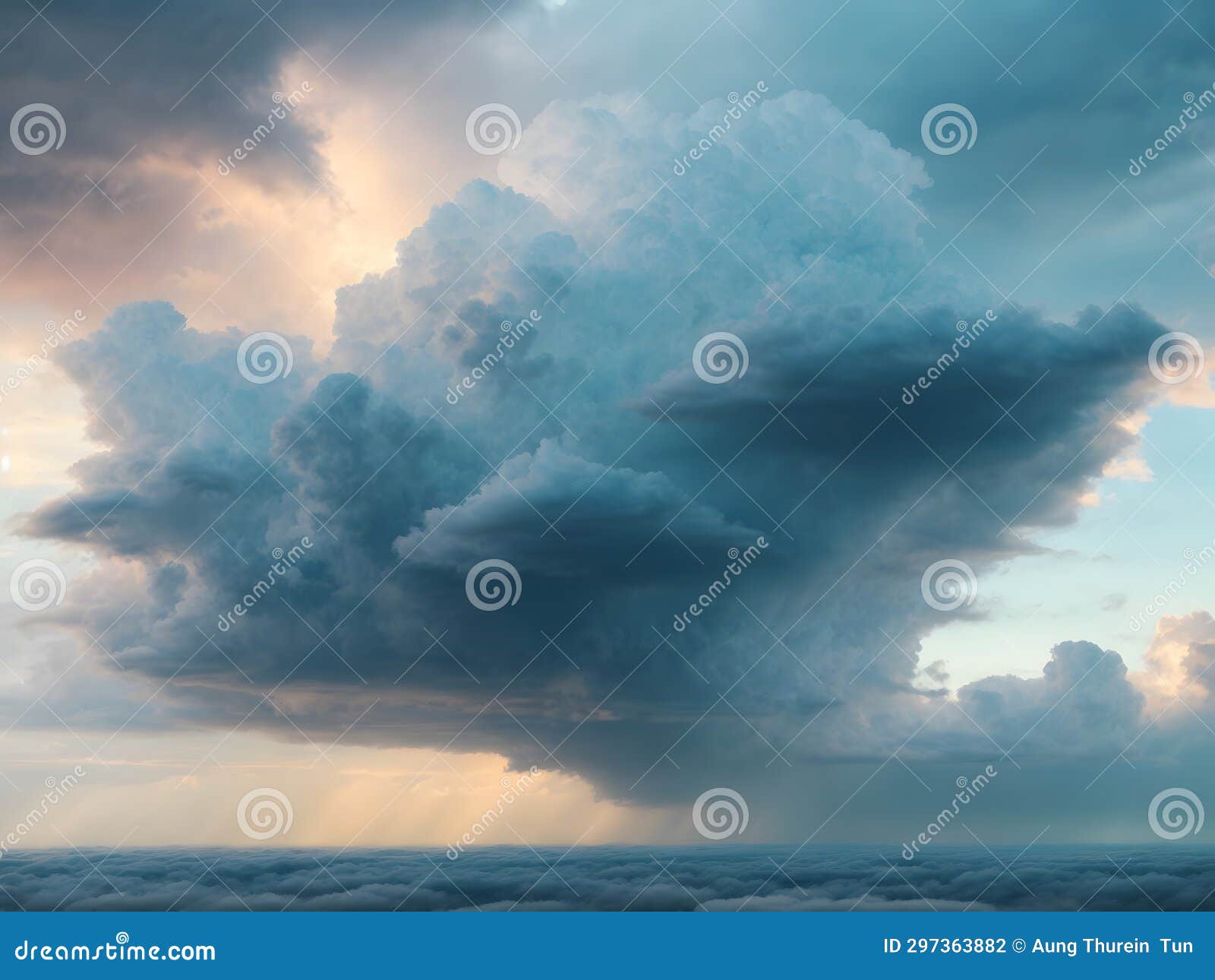 Heavy Rain Clouds Above the Sky Stock Photo - Image of black, dark ...