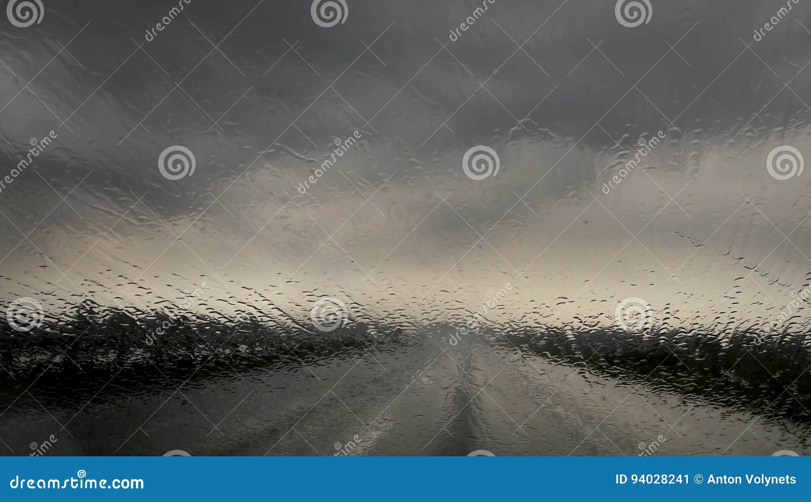 Heavy rain driving stock image. Image of screen, road - 94028241