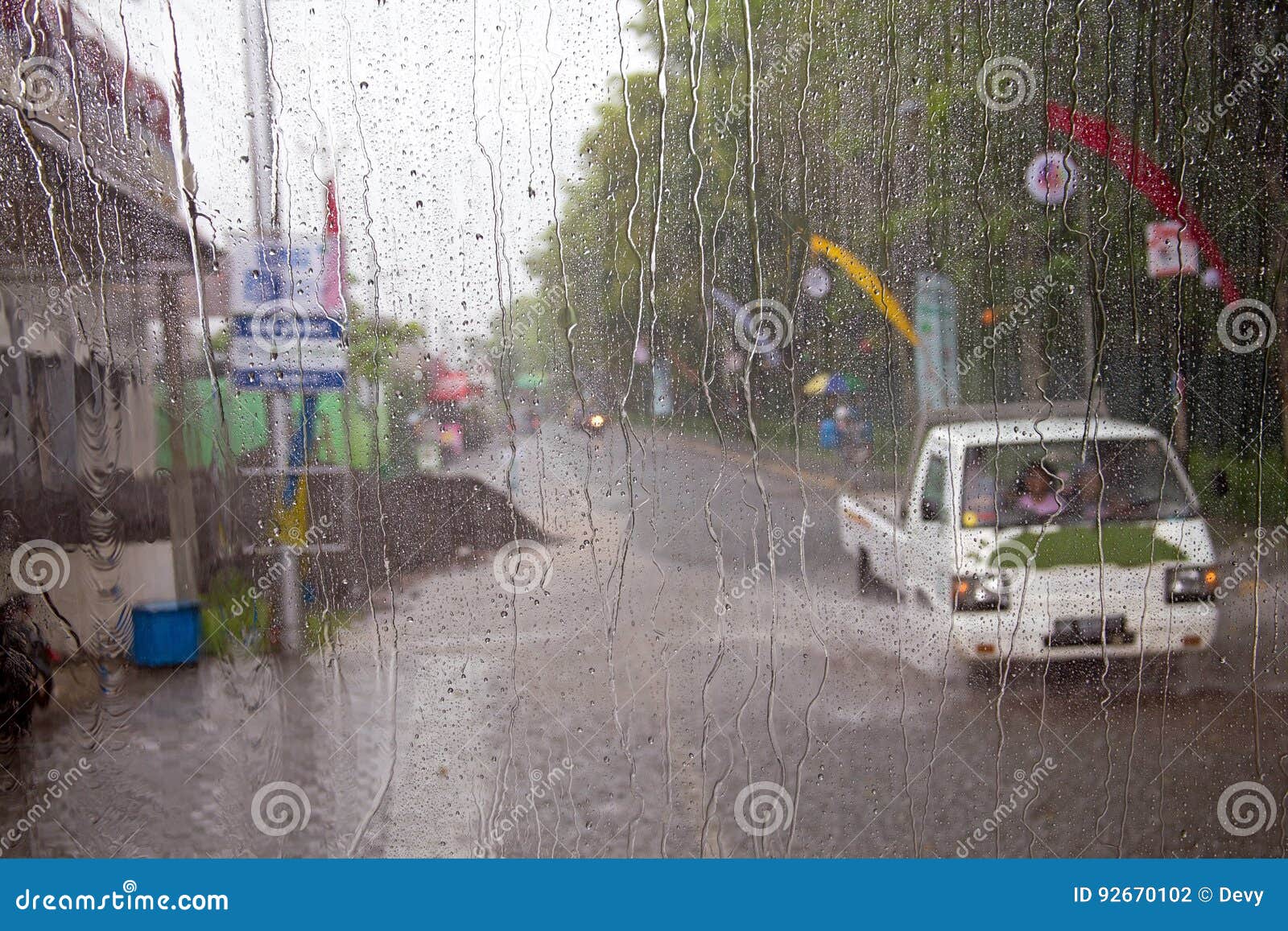 Heavy Rain Fall during Monsoon on Java Indonesia Stock Photo - Image of ...