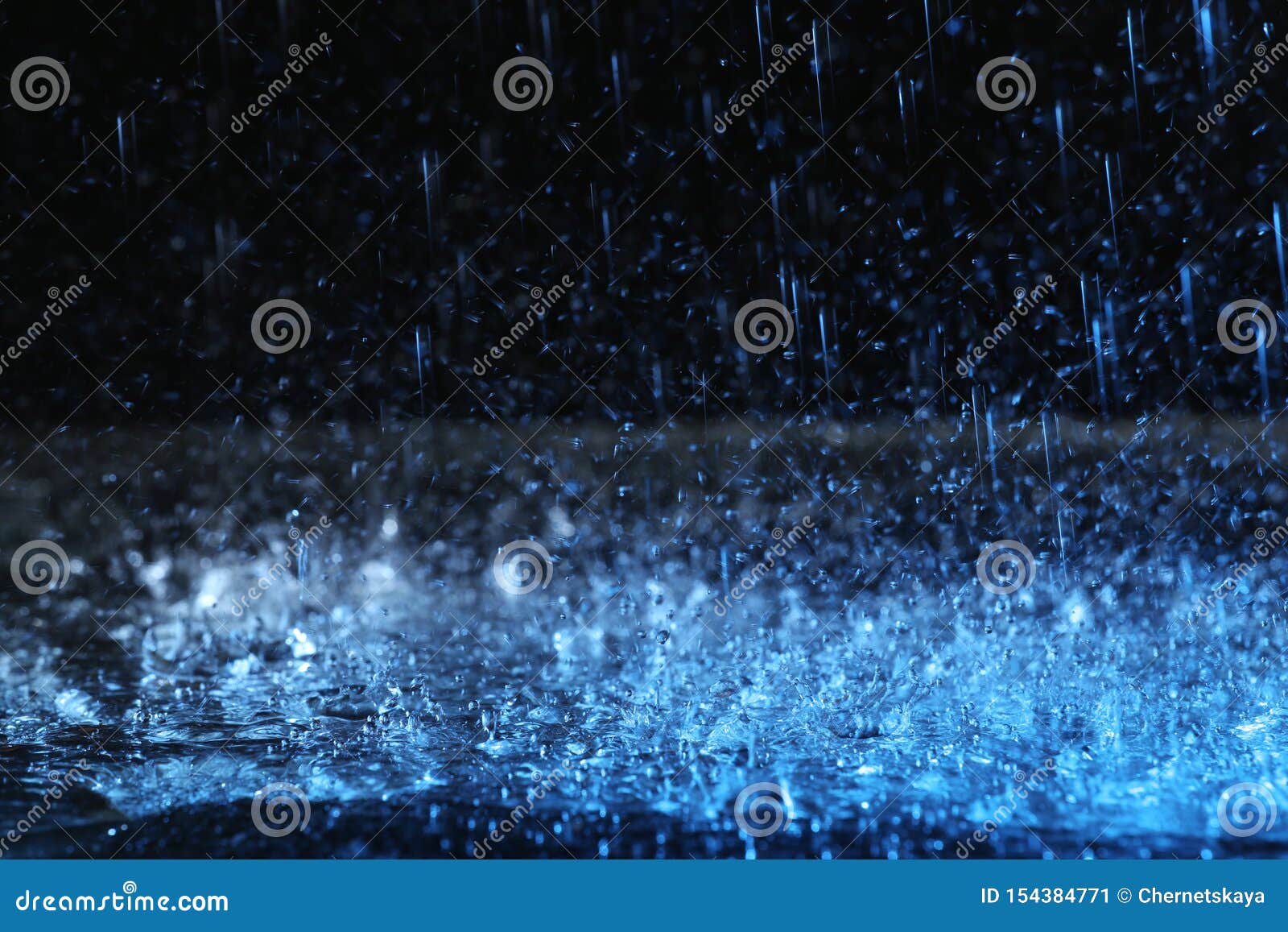 Rain Falling Down From The Sky