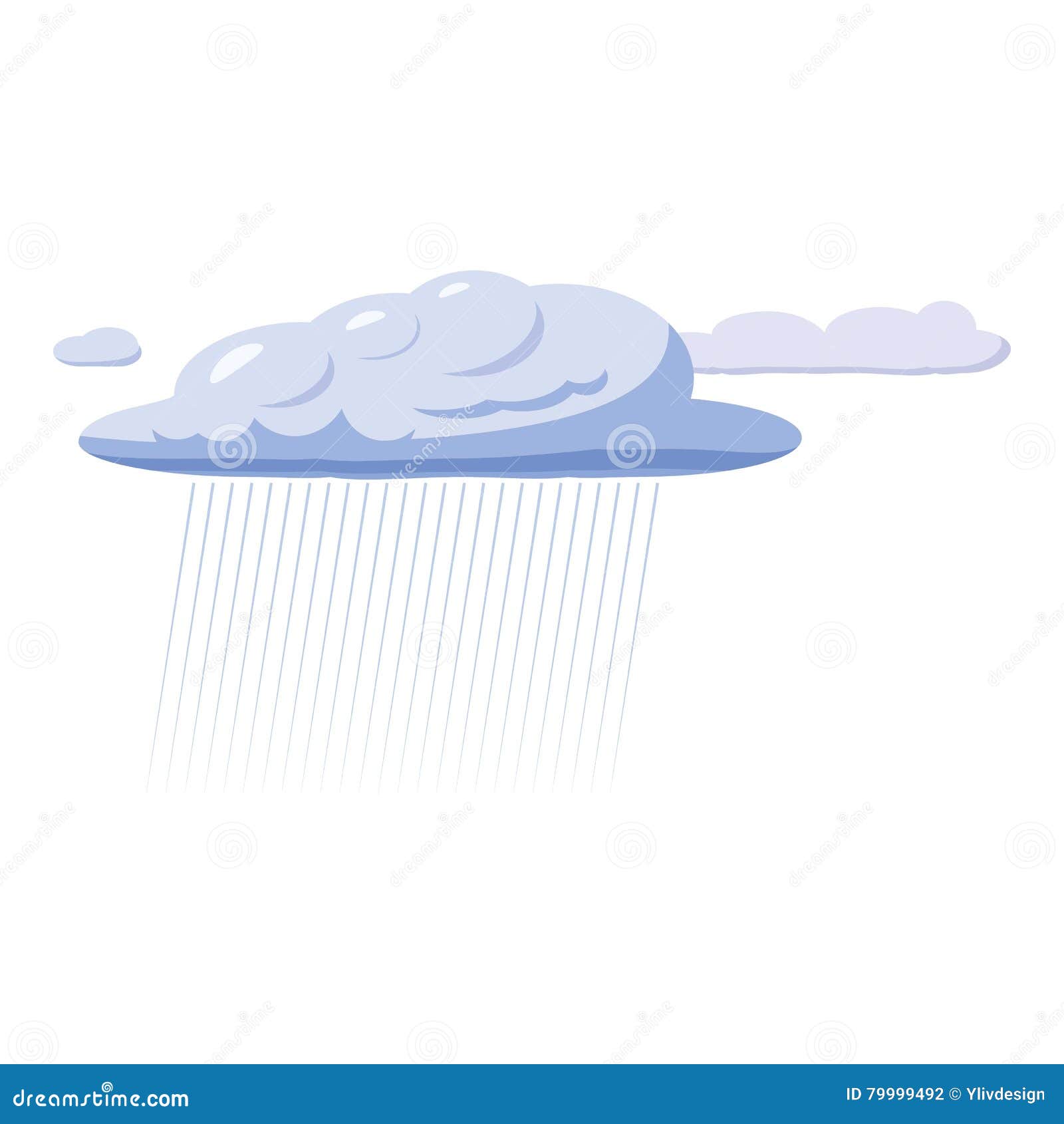 Heavy Rain Icon, Cartoon Style Stock Vector - Illustration of outdoor ...