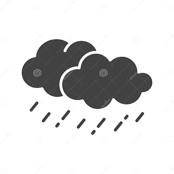Heavy Rain Icon Vector Image. Stock Vector - Illustration of rain ...