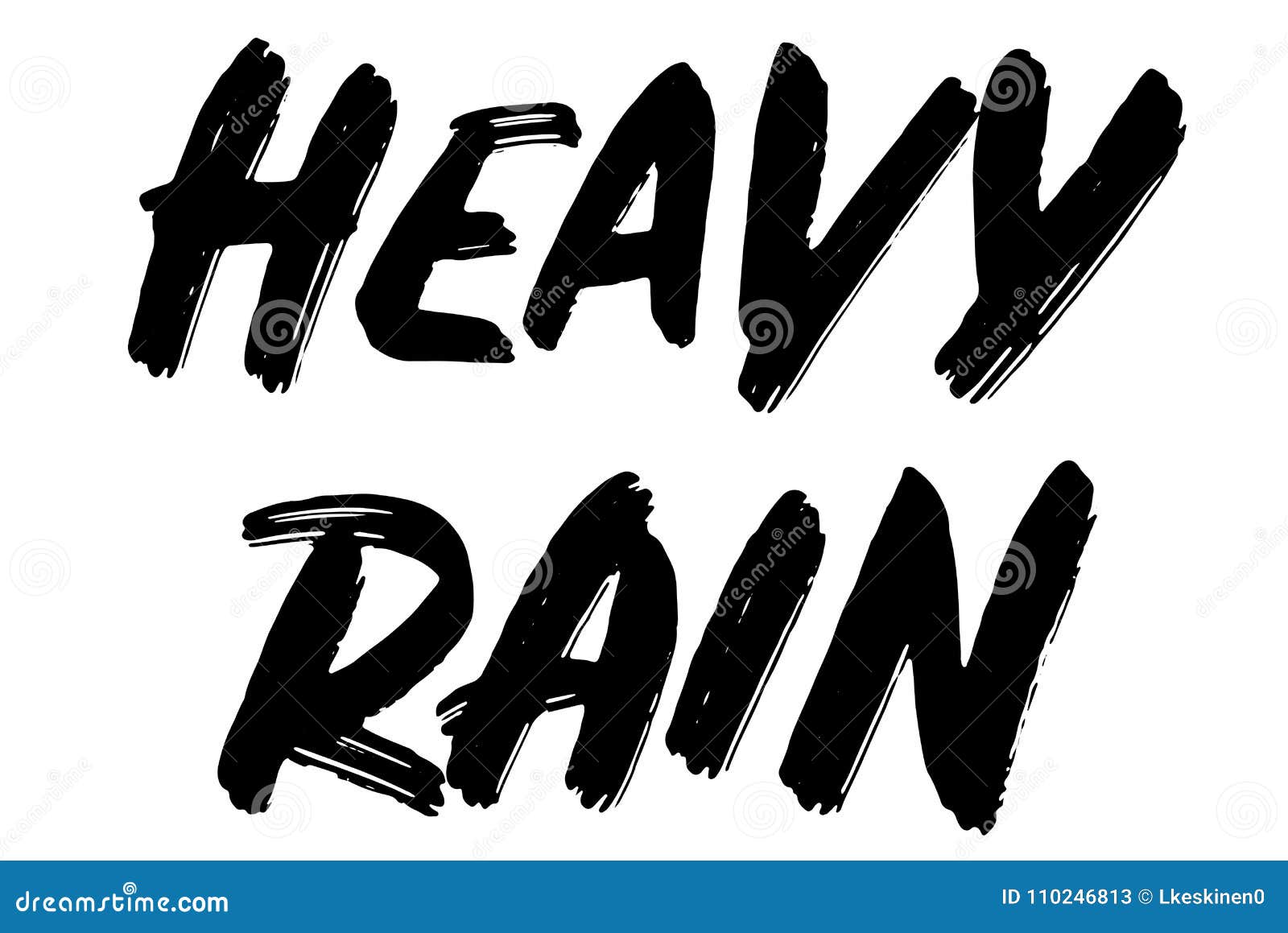 Heavy Rain Typographic Stamp Stock Vector - Illustration of change ...