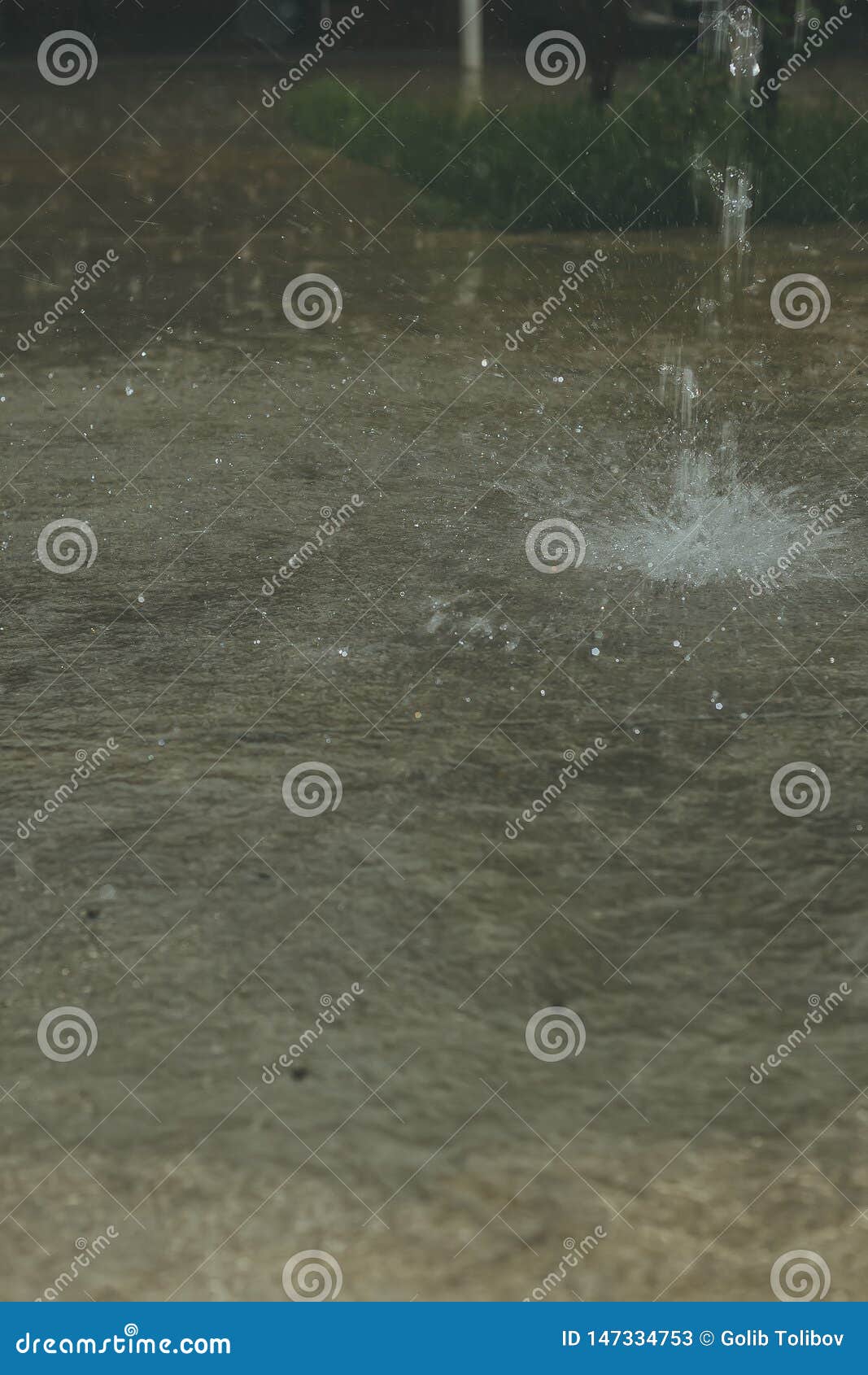 Heavy Raining. Raindrops at Outdoors Stock Image - Image of rainy ...