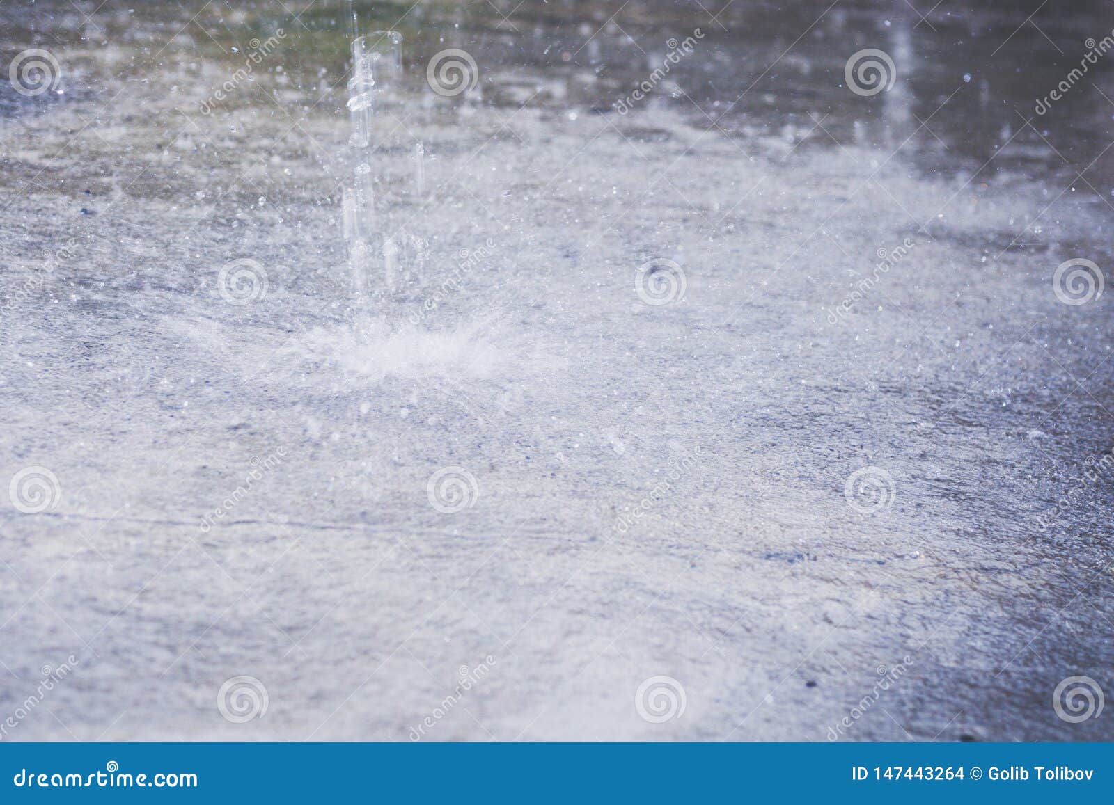 Heavy Raining. Raindrops at Outdoors. Spring Rain Stock Photo - Image ...