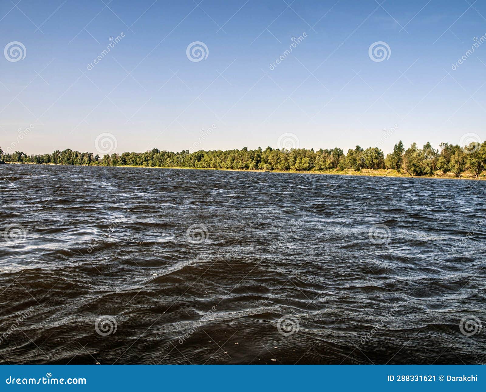 Heavy river waves stock image. Image of countryside - 288331621