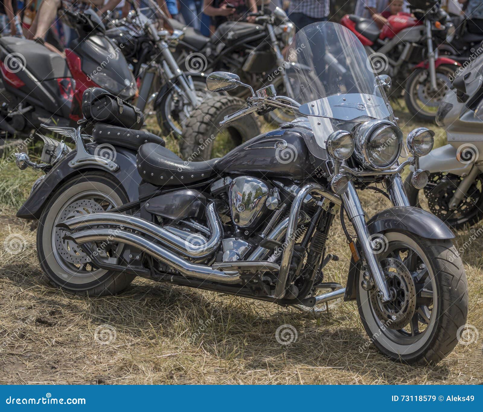 Heavy Road Racing Motorcycle in the Parking Lot Editorial Stock Image ...