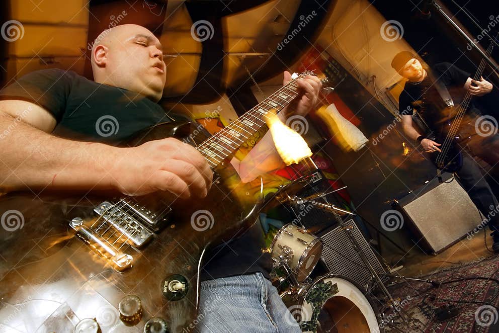 Heavy rock band stock image. Image of entertainment, music - 5437407