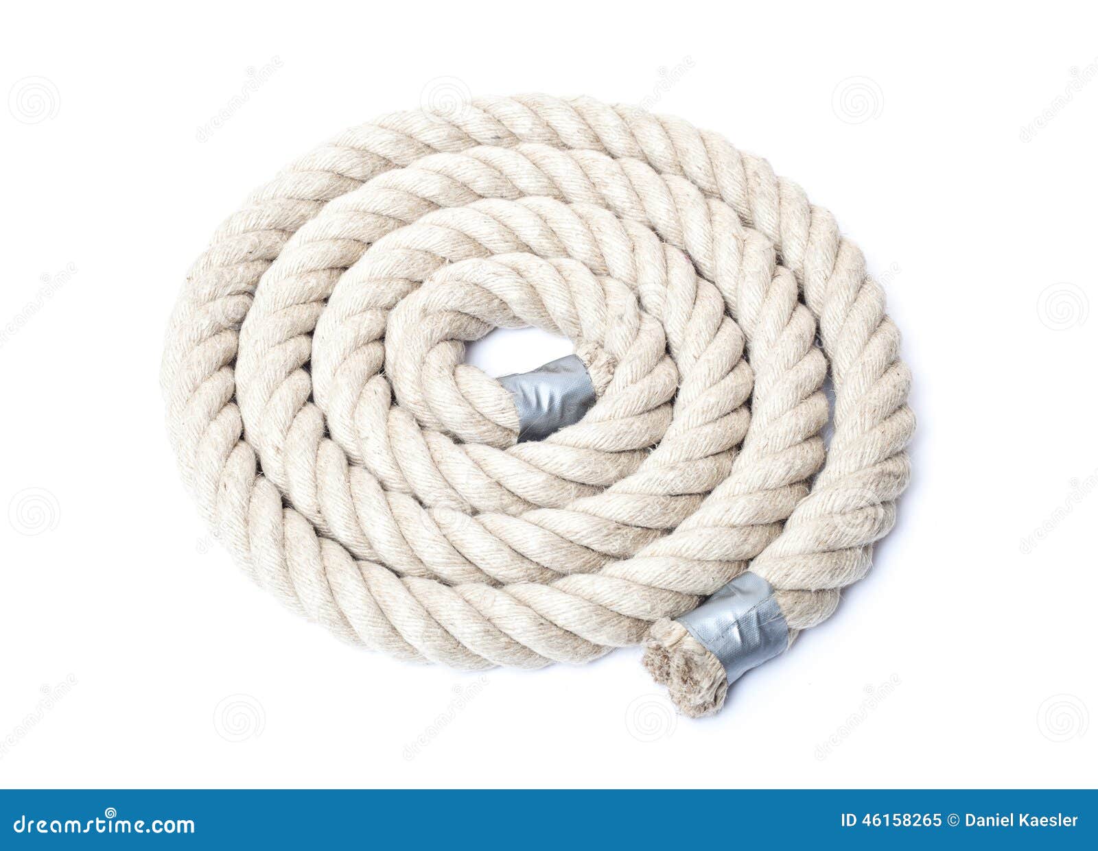 Heavy rope stock image. Image of white, rope, rolled - 46158265