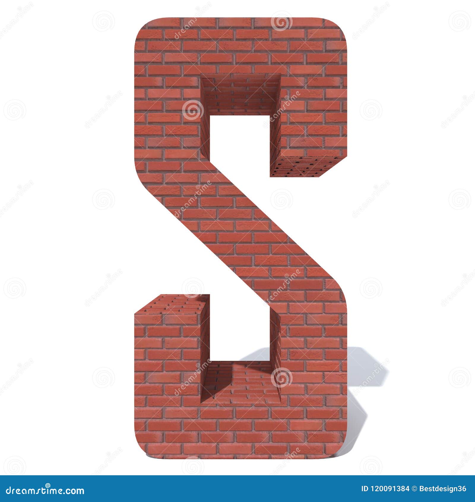 Heavy Rough Masonry Constructed Font or Type Stock Illustration ...