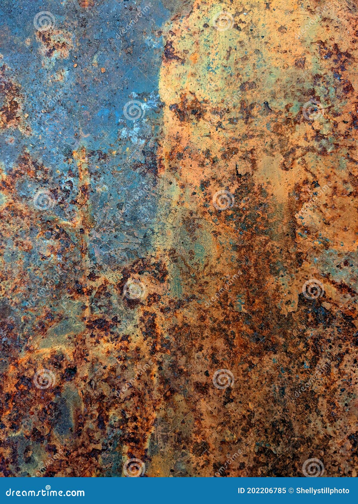 Heavy Rust on Metal Background Stock Image - Image of texture, steel ...