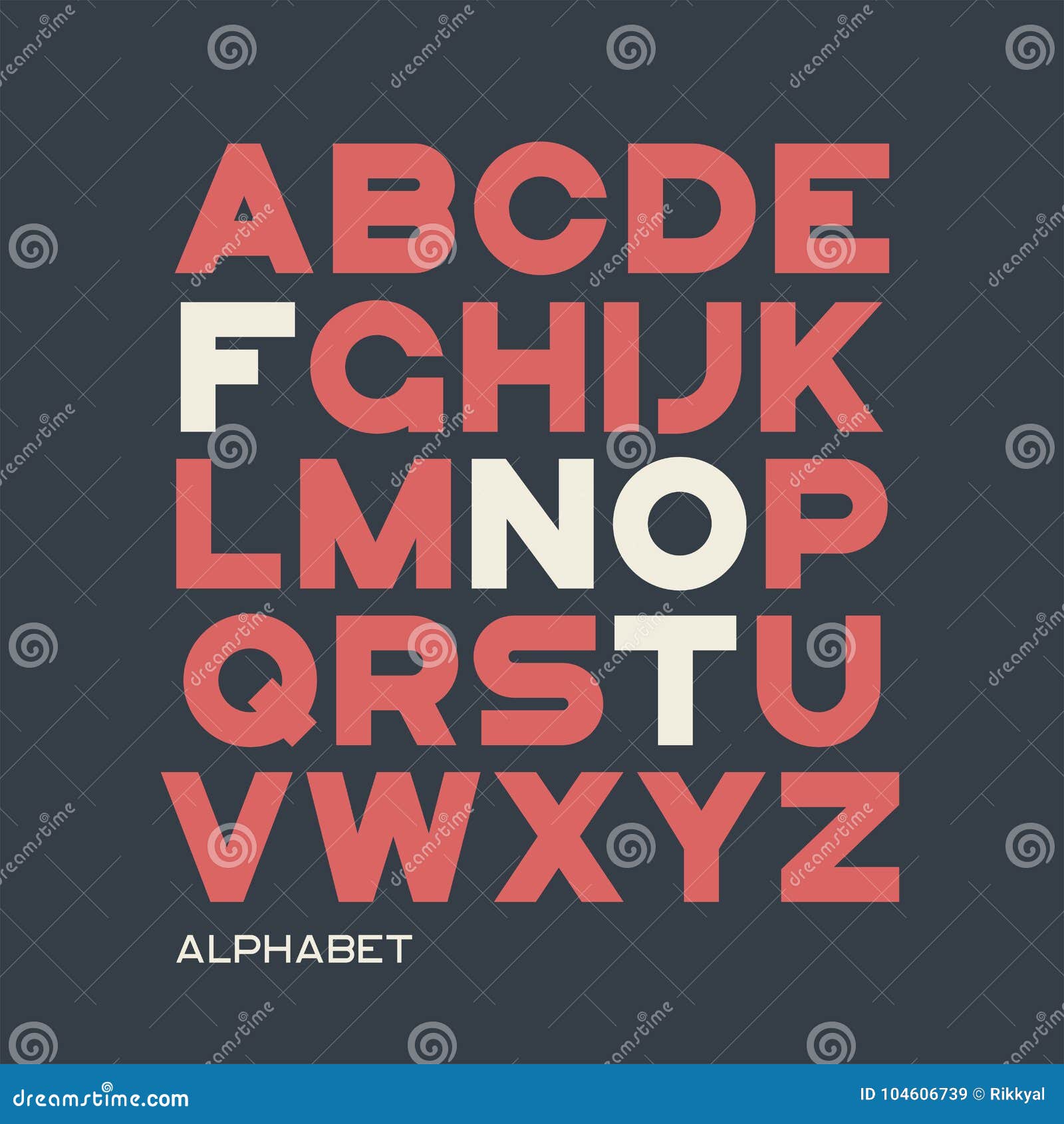 Heavy Typeface. Uppercase Letters, Numbers And Symbols Cartoon Vector ...