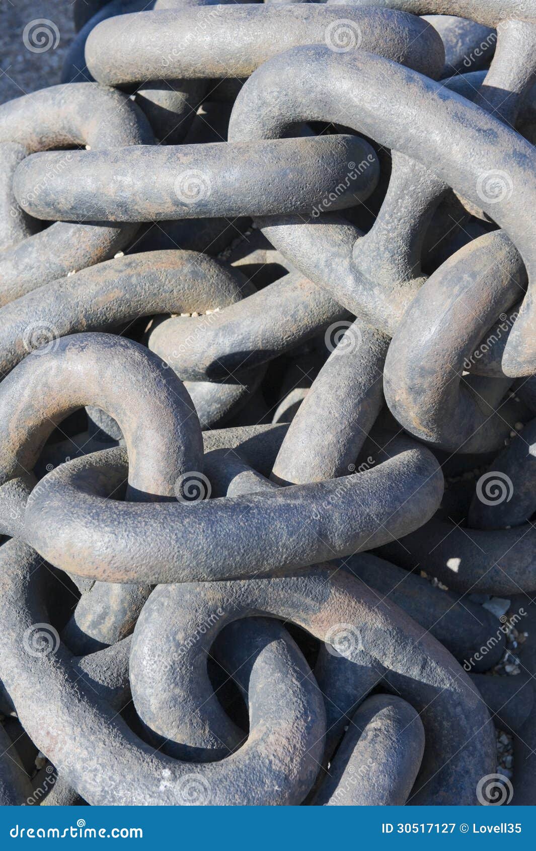 Heavy ships chain stock image. Image of steel, construction - 30517127