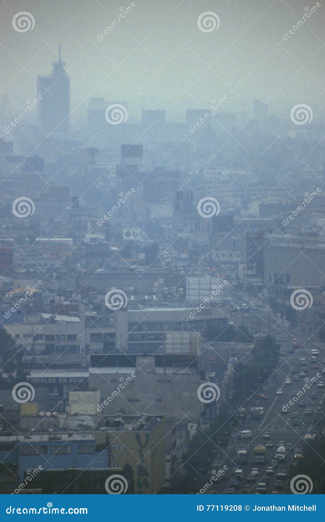 Heavy Smog in Central Mexico City Editorial Stock Photo - Image of ...