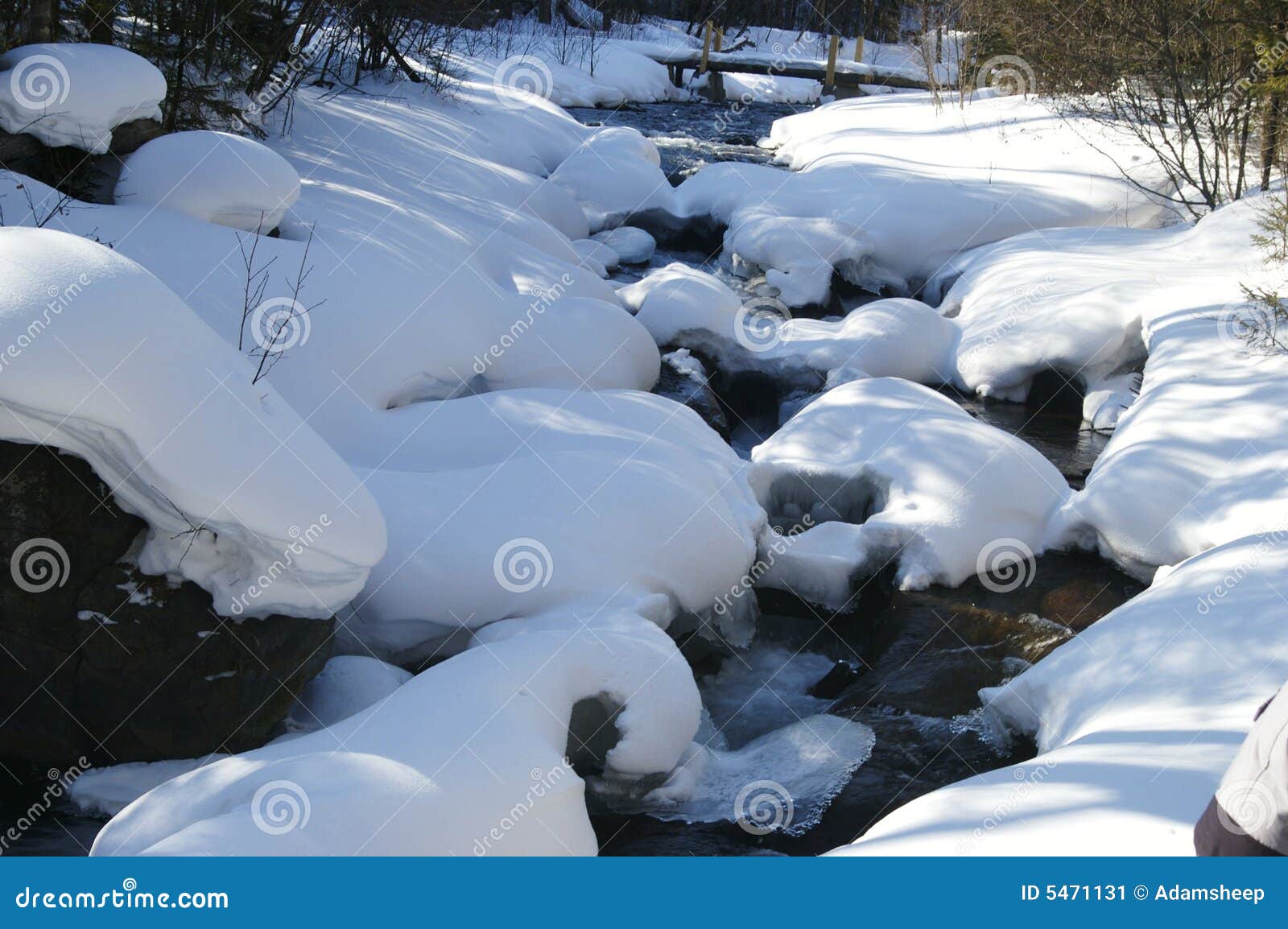 Heavy Snow on the Riverside Stock Image - Image of rock, nature: 5471131