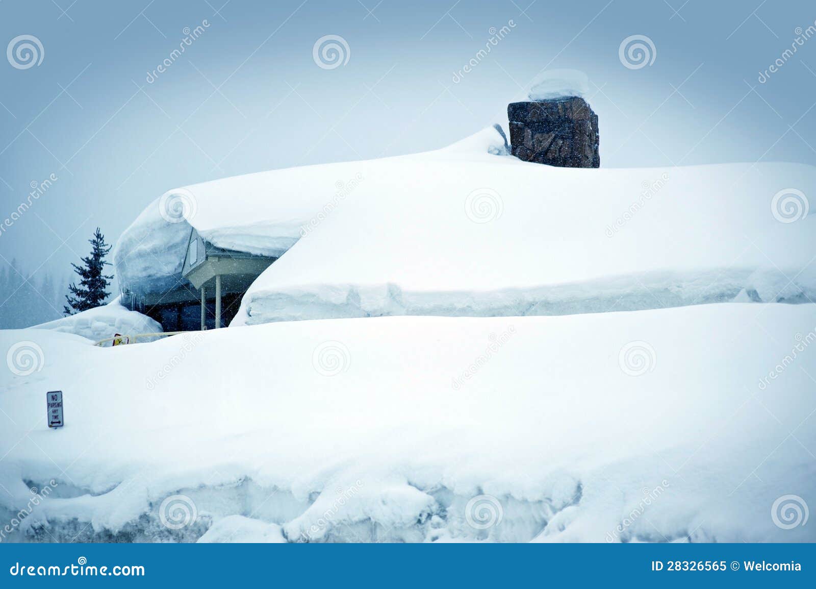 Heavy Snow Storm stock image. Image of winterize, cold - 28326565