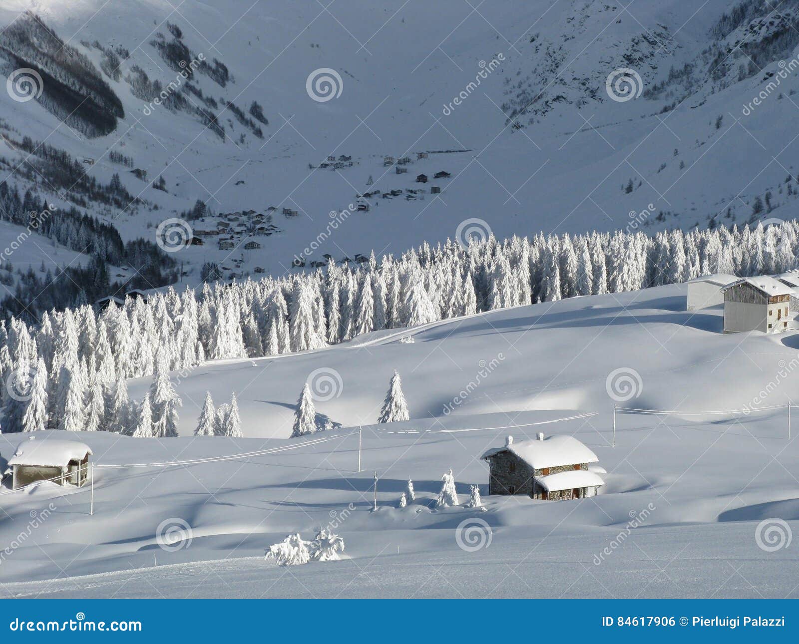 Heavy snowfall stock photo. Image of bright, snowplow - 84617906