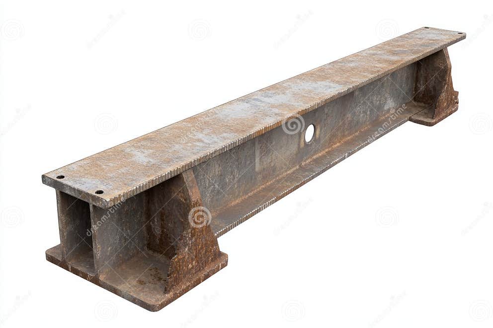 Heavy Steel Beam Used in Construction. this Structural Element is Key ...