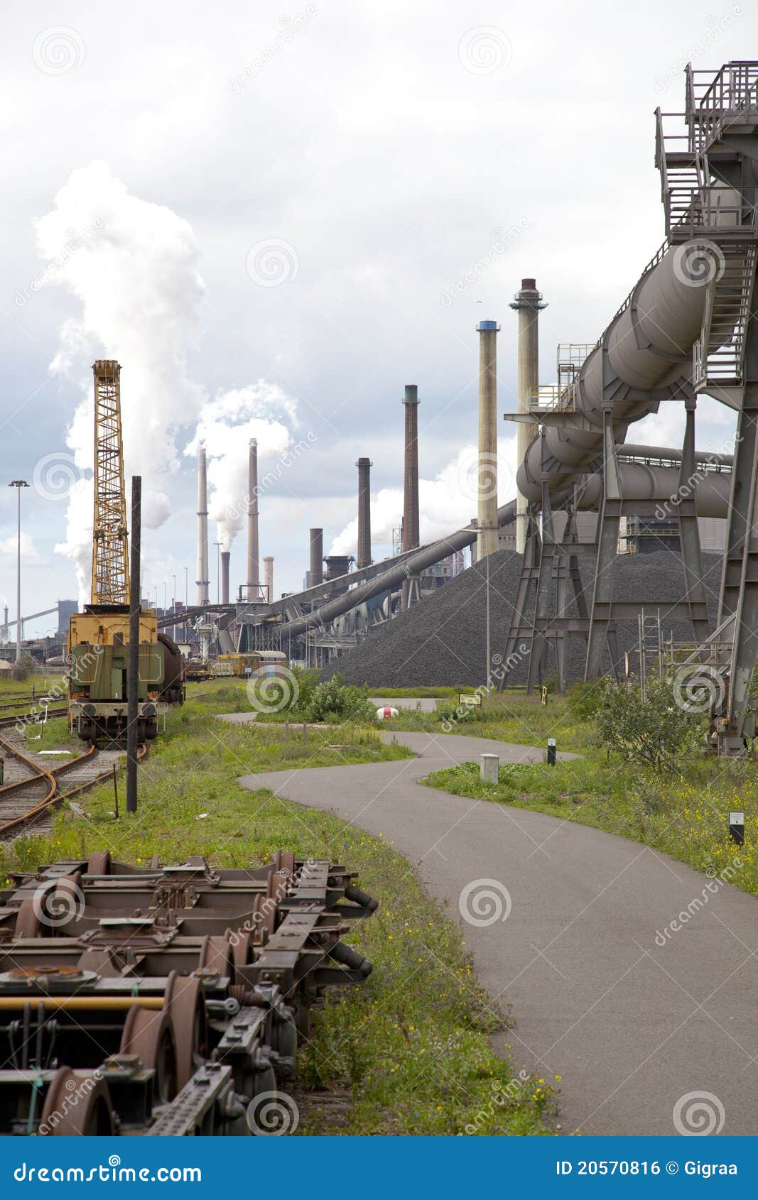 Heavy steel industry stock photo. Image of barrel, facility - 20570816