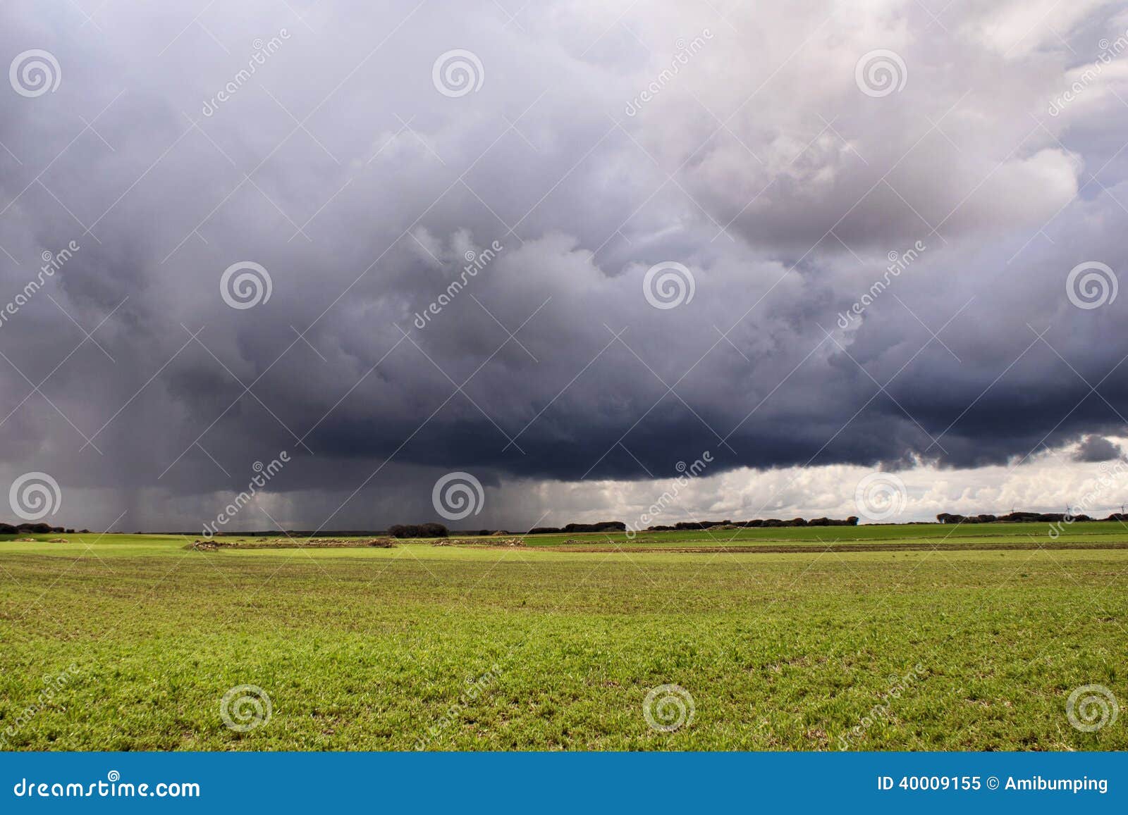 Heavy Storm stock image. Image of countryside, rain, cloudscape - 40009155