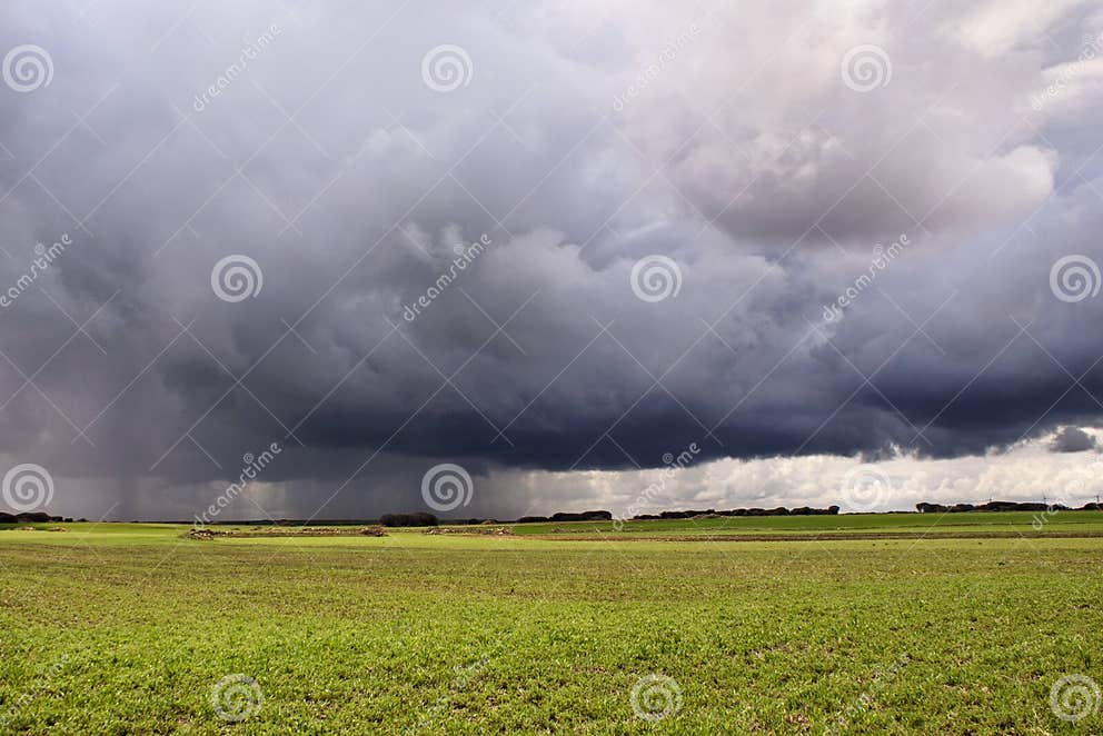 Heavy Storm stock image. Image of countryside, rain, cloudscape - 40009155