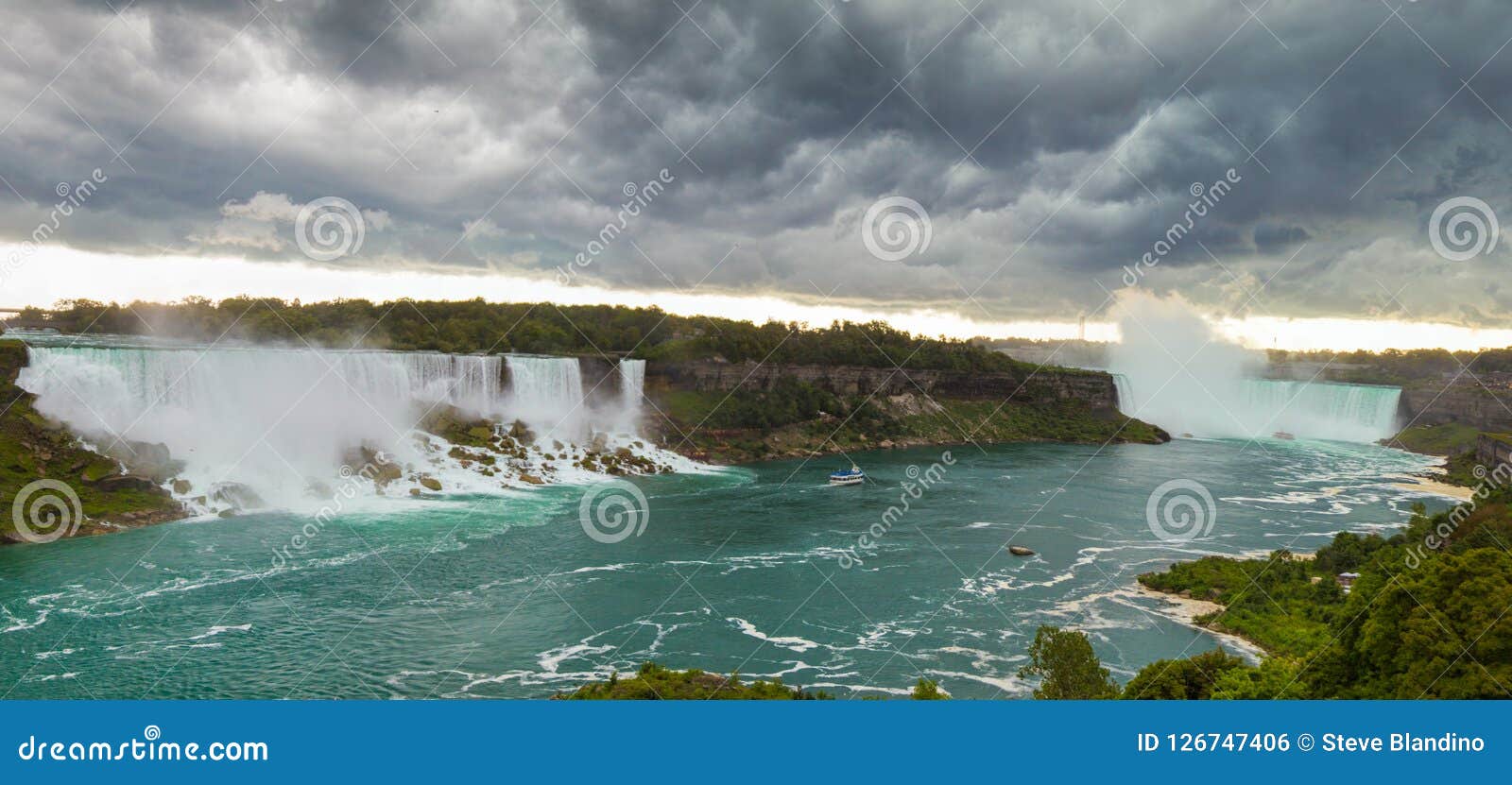 Heavy Storm Over Niagara Falls Stock Photo - Image of niagara, heavy ...