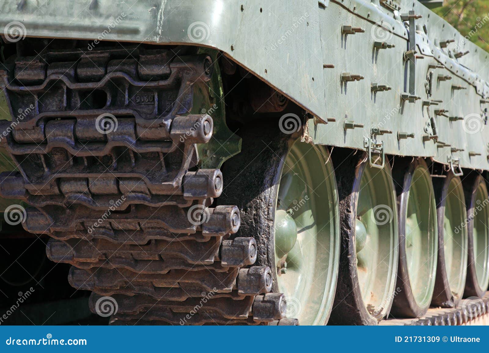 Heavy tank track stock image. Image of armed, wheel, close - 21731309