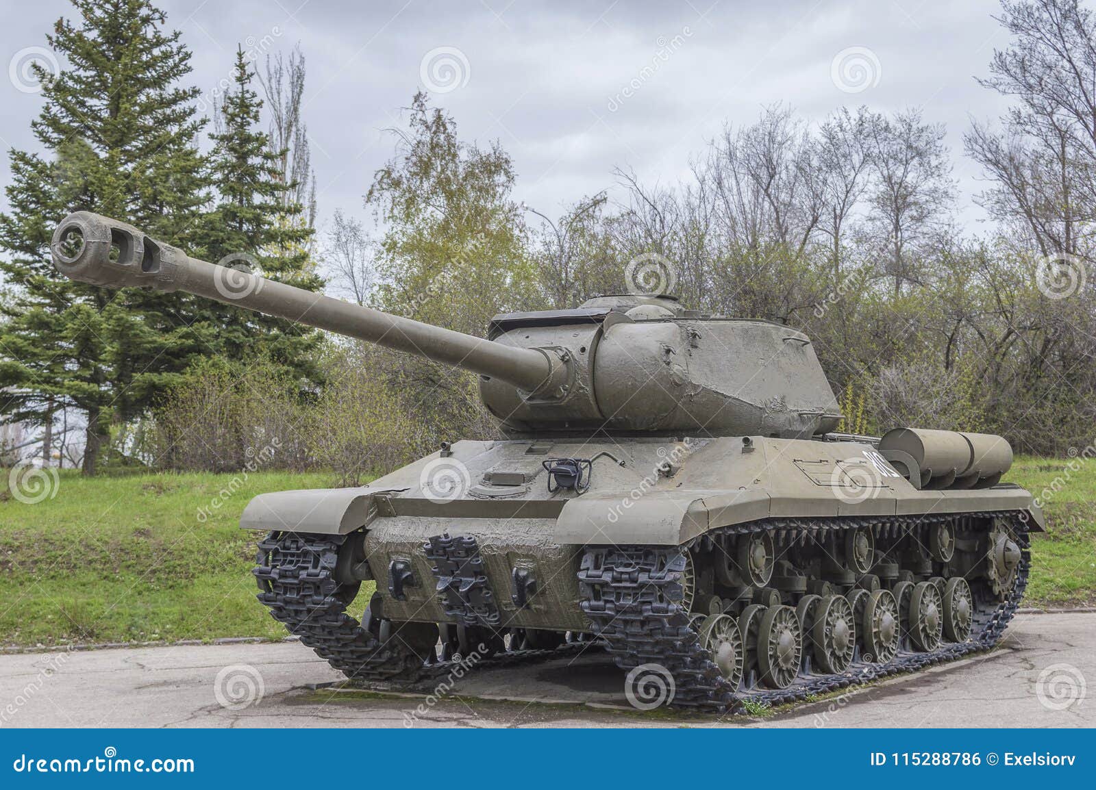 The Tank of the Soviet Army of the Second World War Stock Photo - Image ...