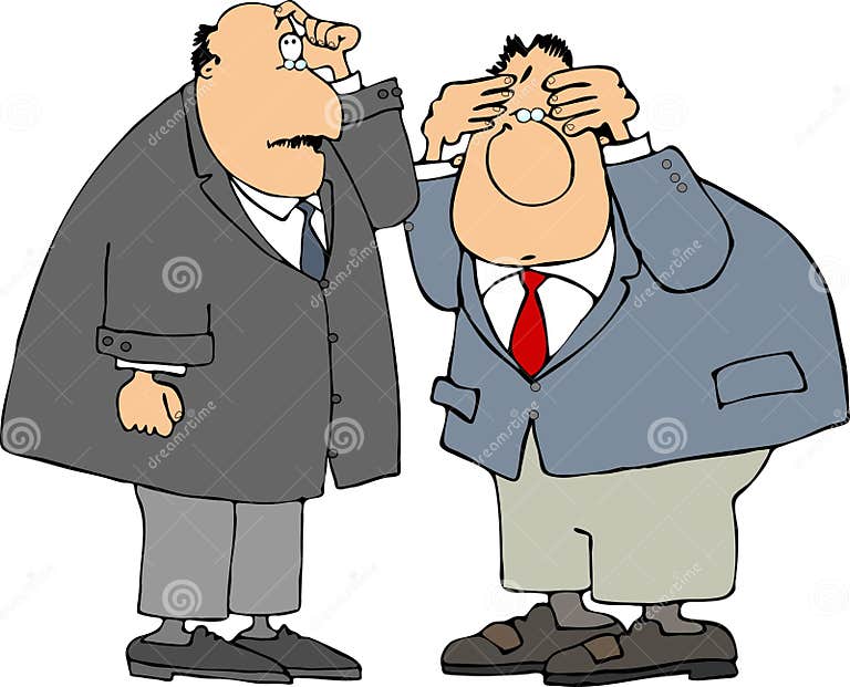 Heavy thinking stock illustration. Illustration of hands - 617833