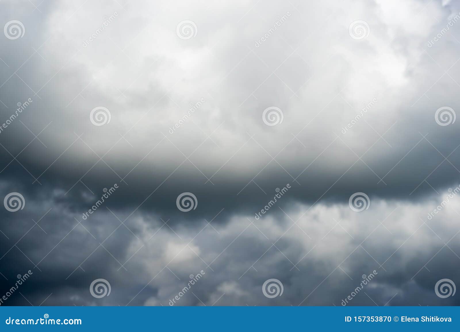 Heavy Thunderstorm Clouds Fly Low Over the Ground. Stock Photo - Image ...