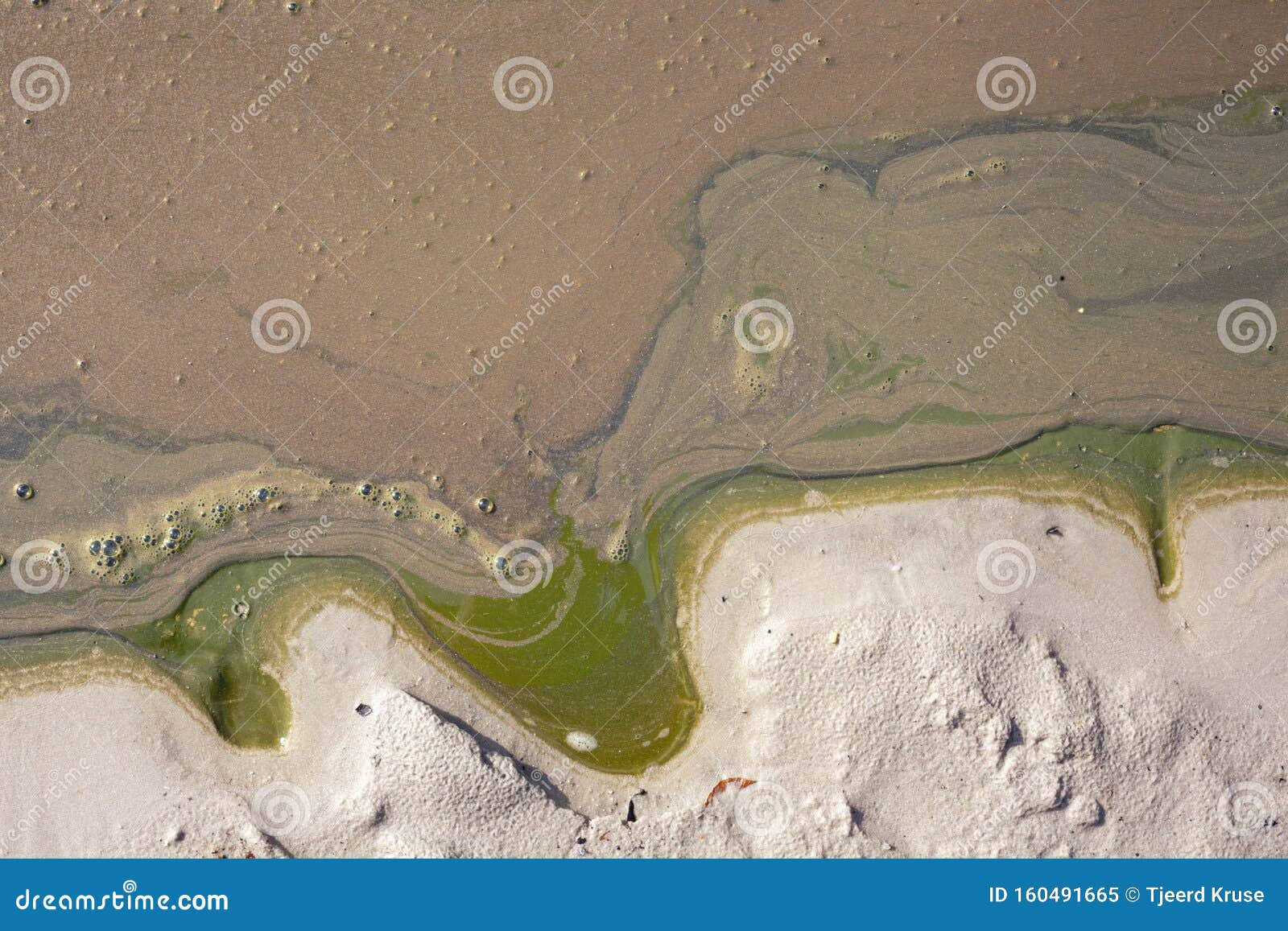Heavy Toxic Pollution on Water Surface Stock Image - Image of damage ...