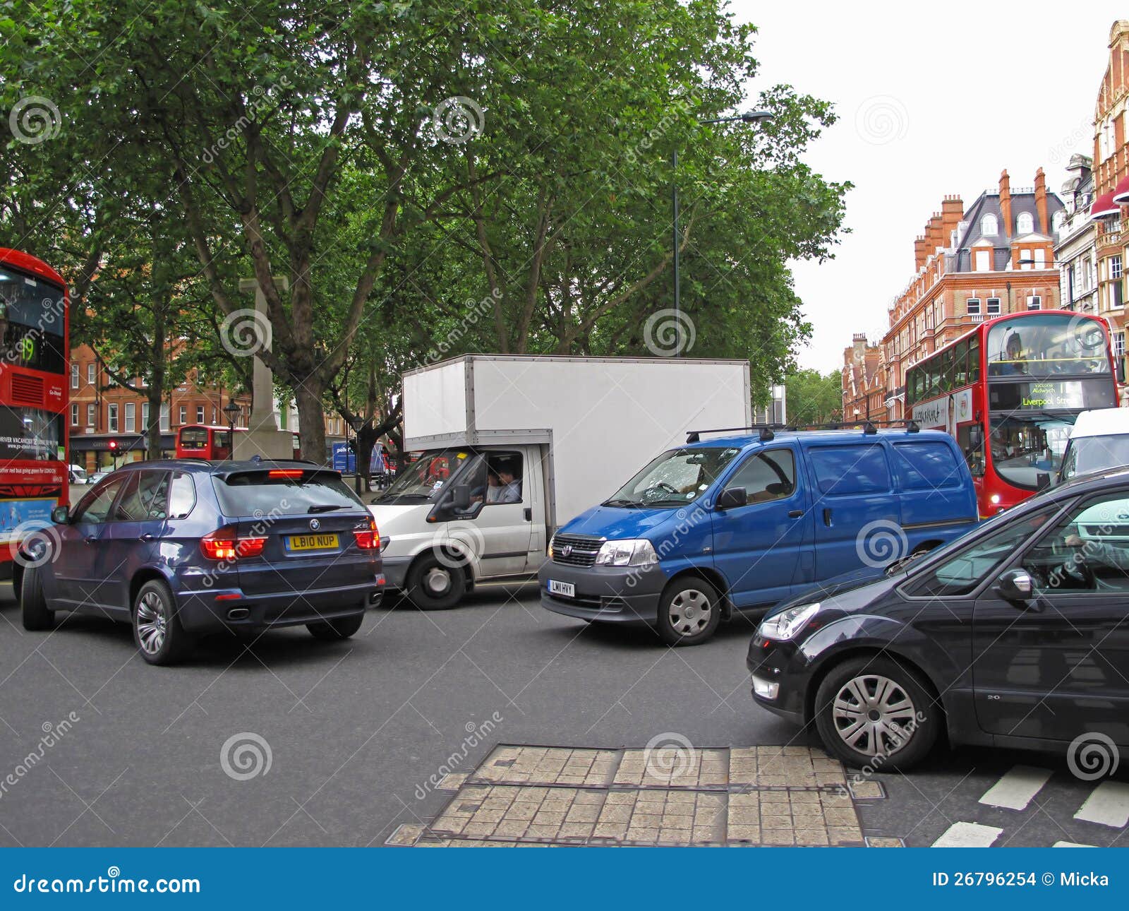 Heavy Traffic in Central London Editorial Stock Image - Image of motor ...