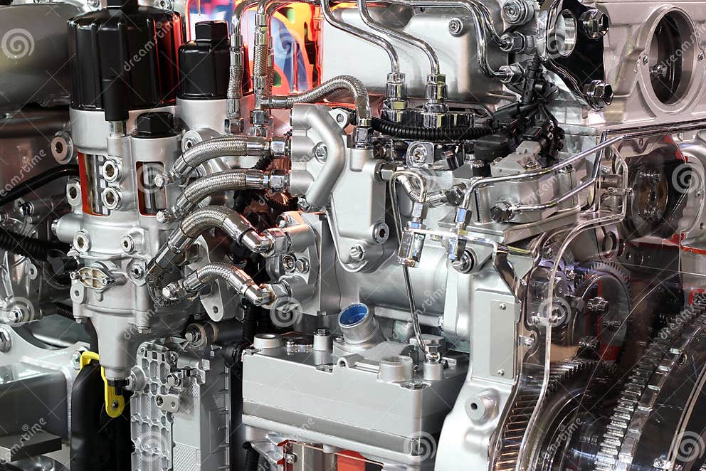 Heavy truck engine stock photo. Image of iron, gasoline - 24204544
