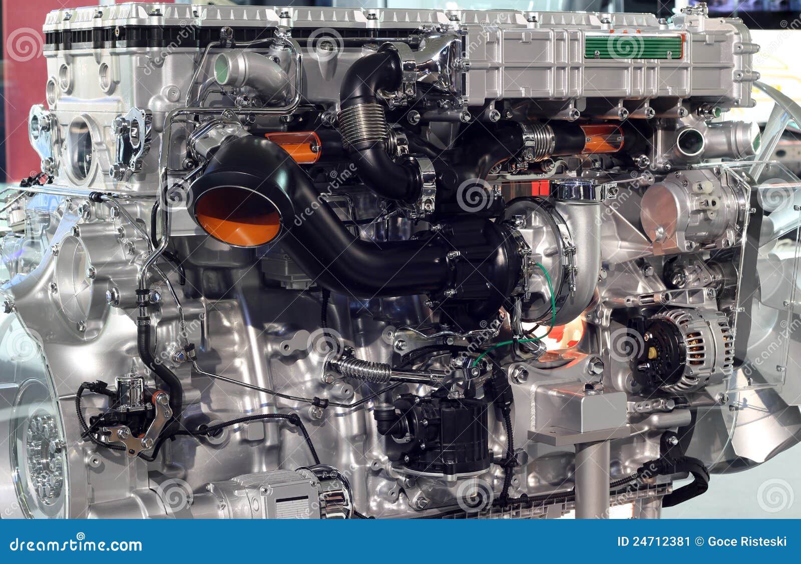 Heavy truck engine stock image. Image of equipment, bolt - 24712381