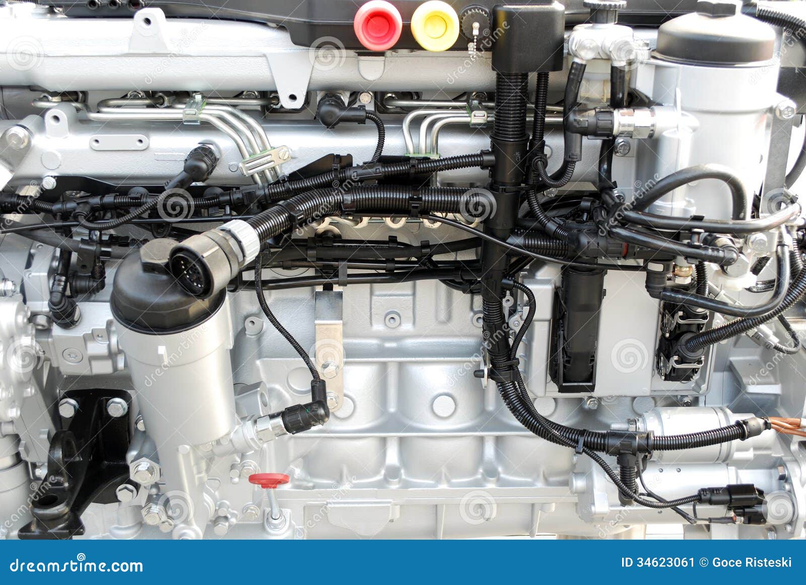 Heavy truck engine stock image. Image of heavyduty, bolt - 34623061