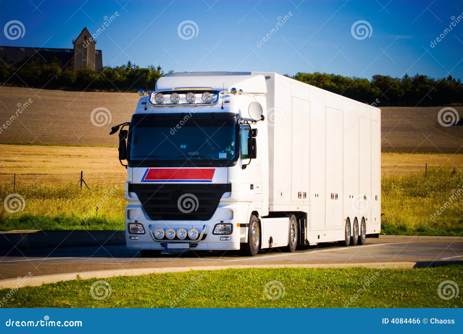Heavy truck front view stock photo. Image of road, effect - 4084466
