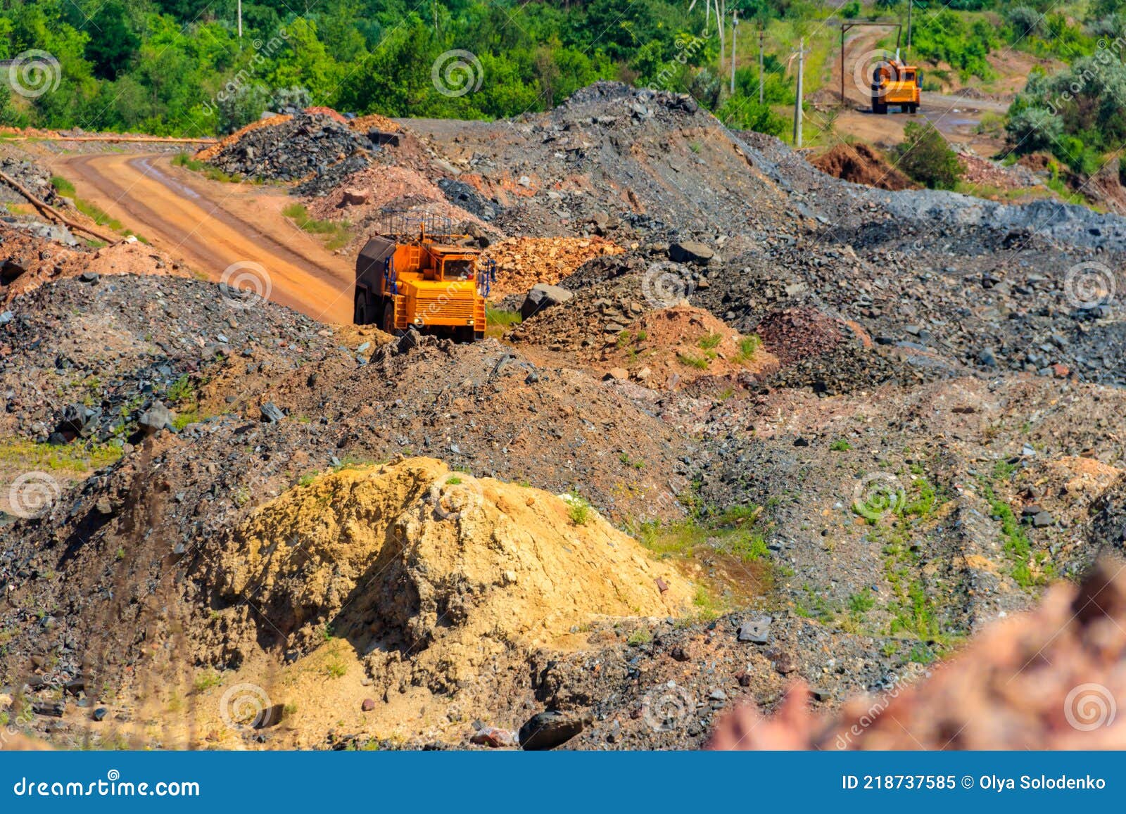Heavy Truck Working in Iron Ore Quarry Stock Image - Image of ...