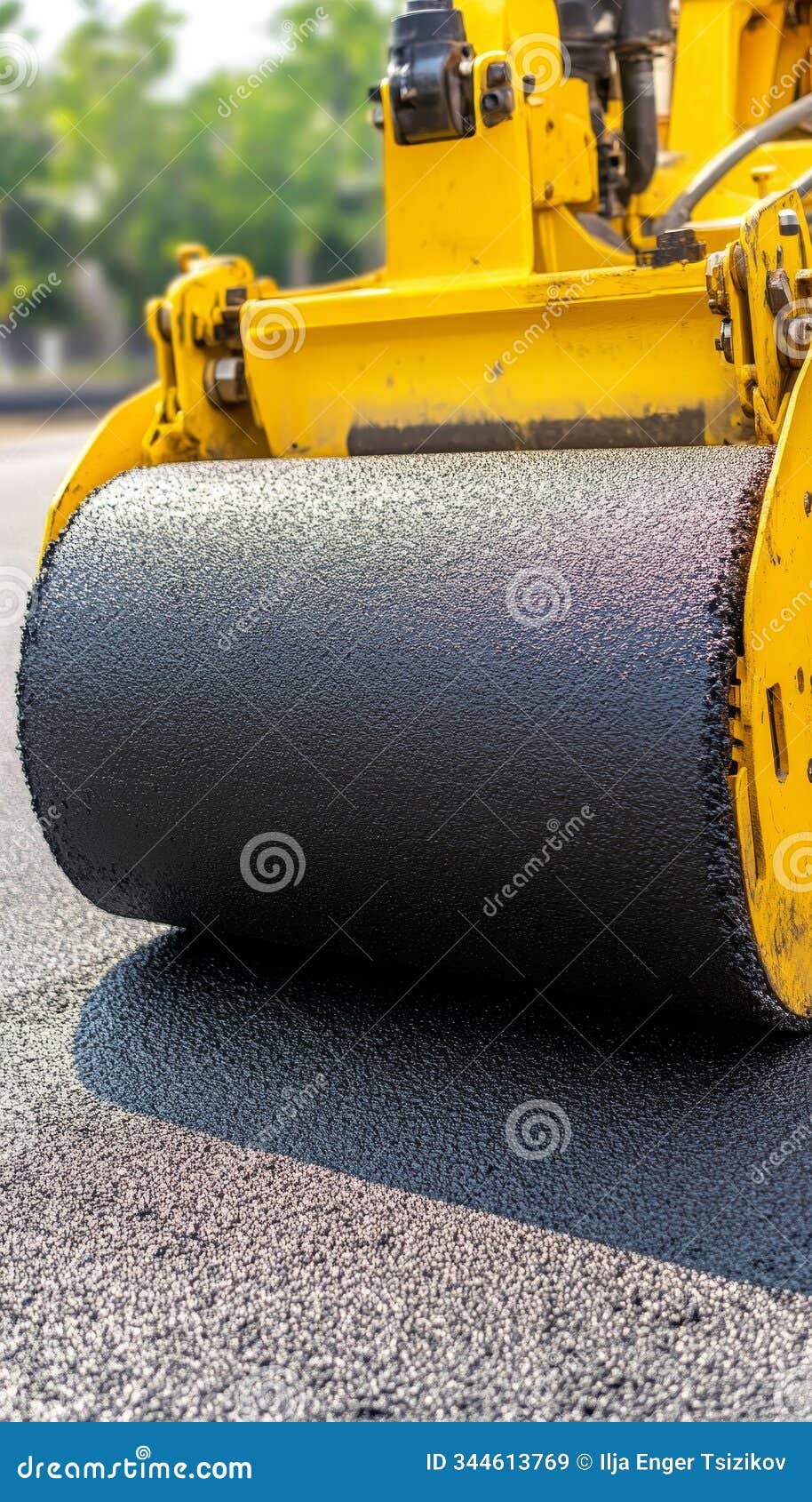 Roller Compactor Design For Efficient Construction Vector Illustration ...