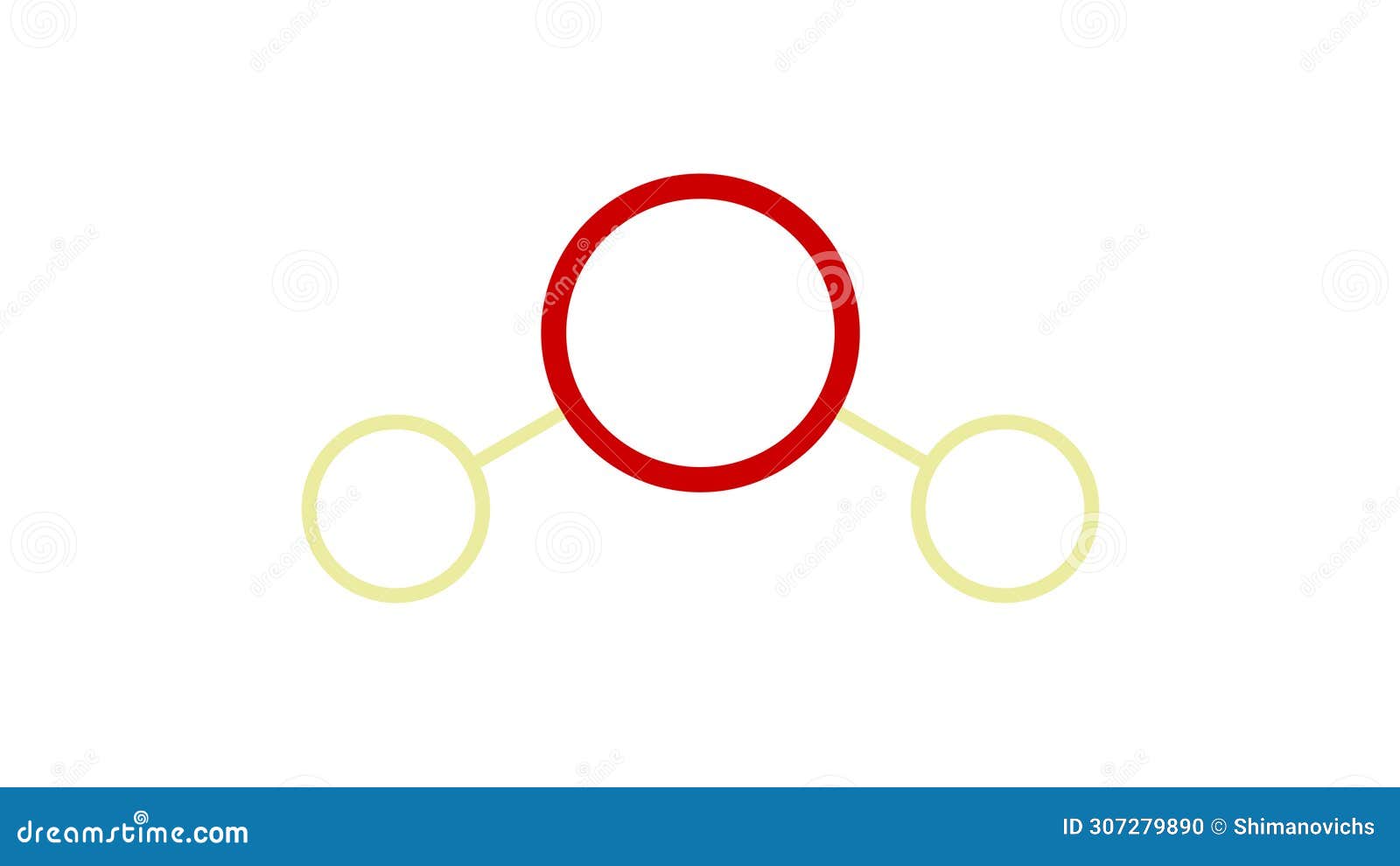 Heavy Water Molecule, Structural Chemical Formula, Ball-and-stick Model ...
