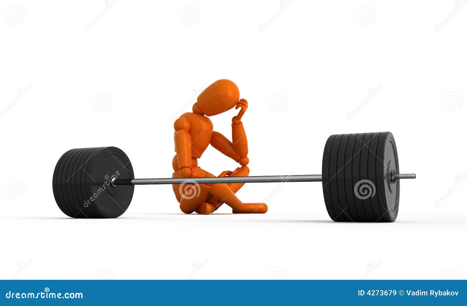 Heavy-weight stock illustration. Illustration of figure - 4273679