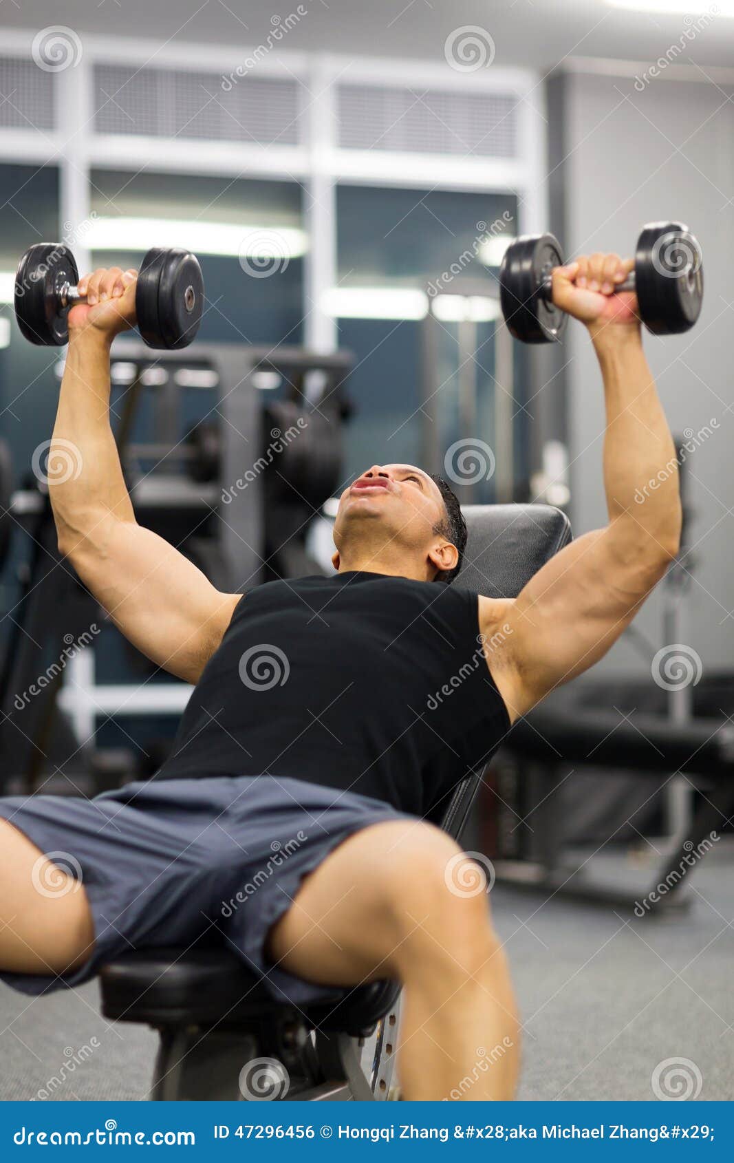 Heavy weight exercise stock photo. Image of fitness, energetic - 47296456