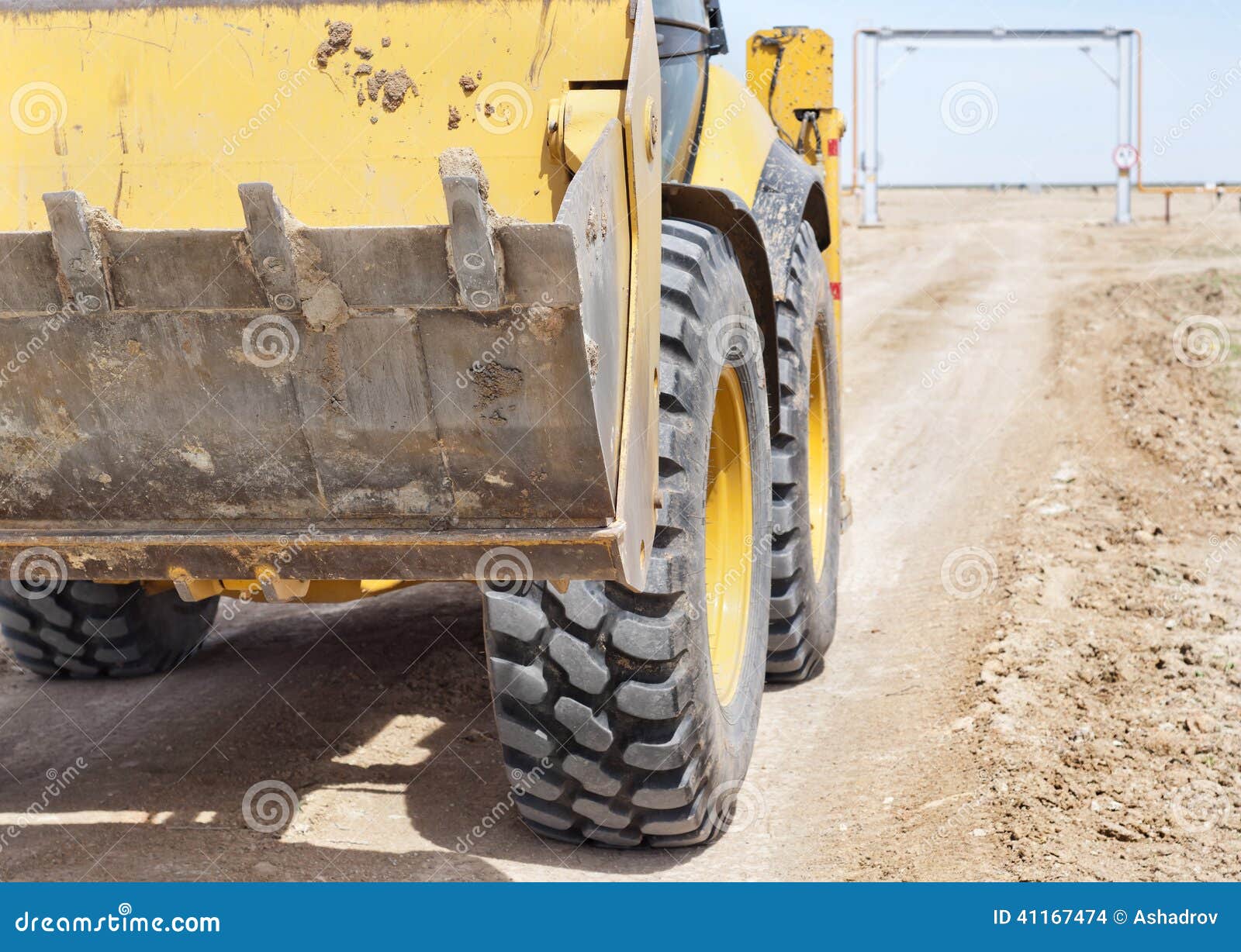 Heavy Wheel Loader Excavator Machine Stock Photo - Image of iron ...